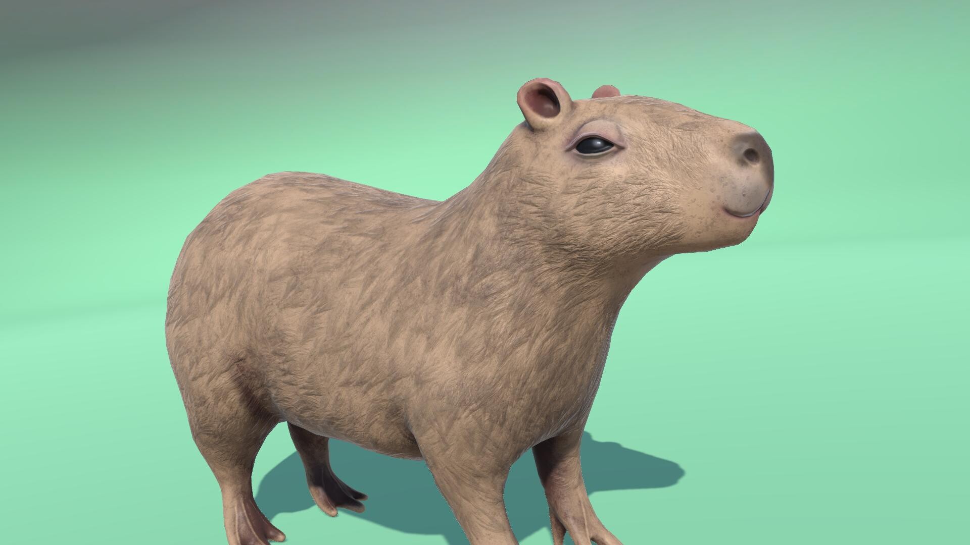 ArtStation - Capybara LowPoly model for Game