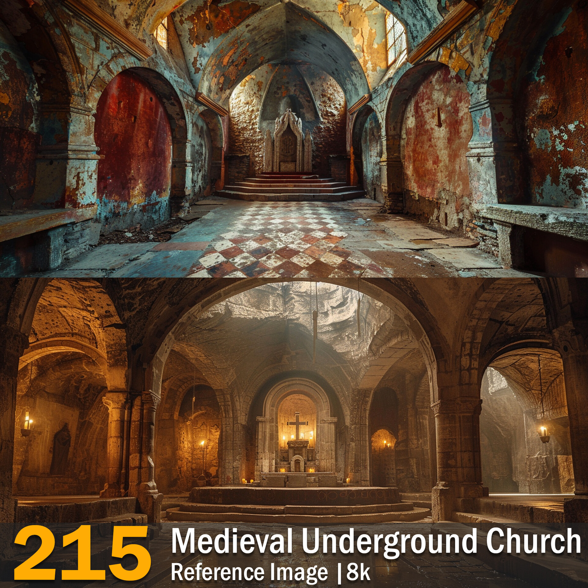 ArtStation - Medieval Underground Church | Reference Images | 8K