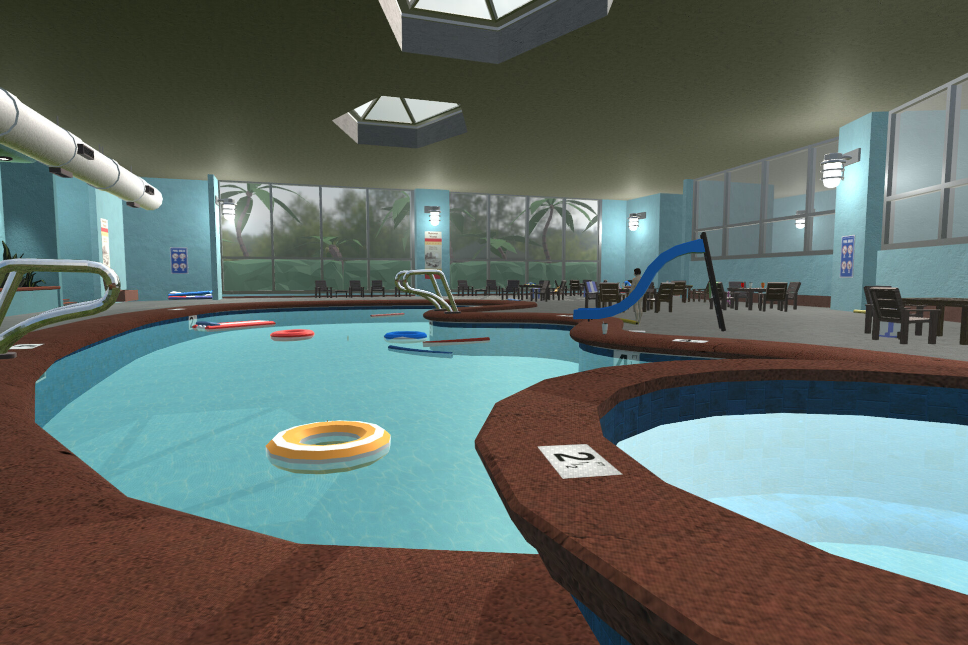 ArtStation - Indoor Pool (Low Poly)