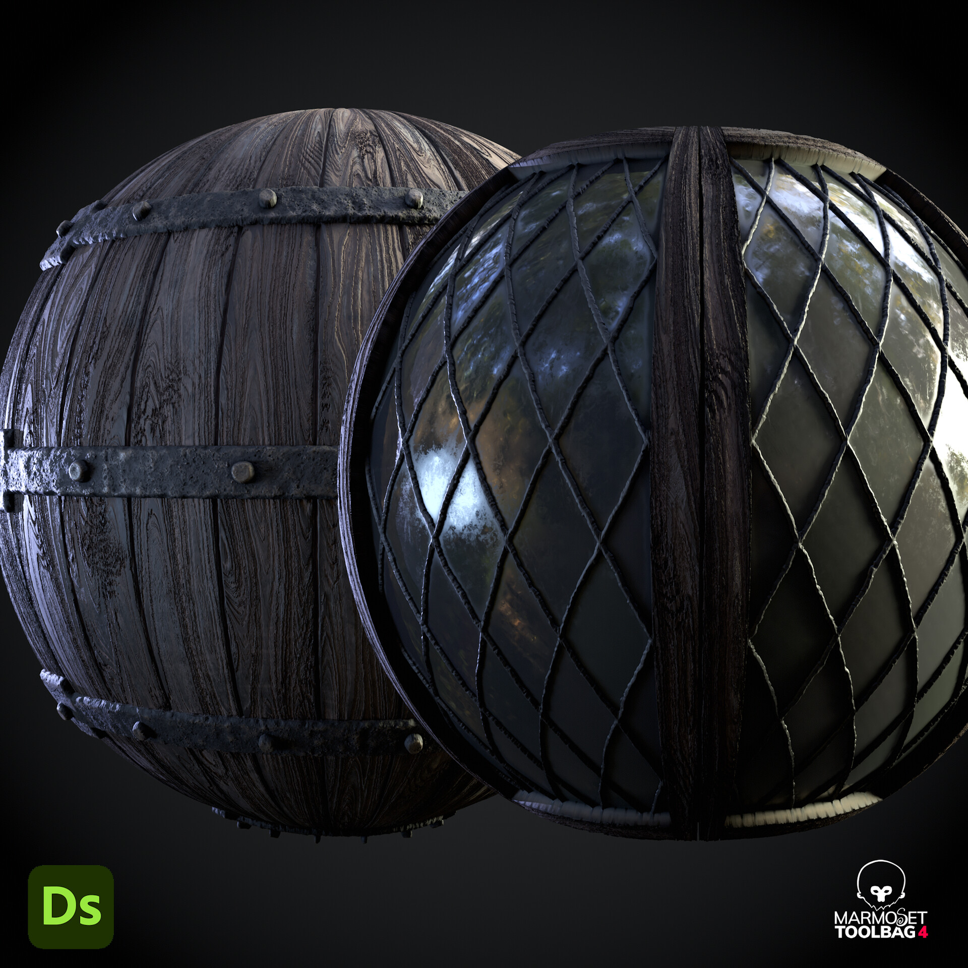 ArtStation - Medieval windows and door