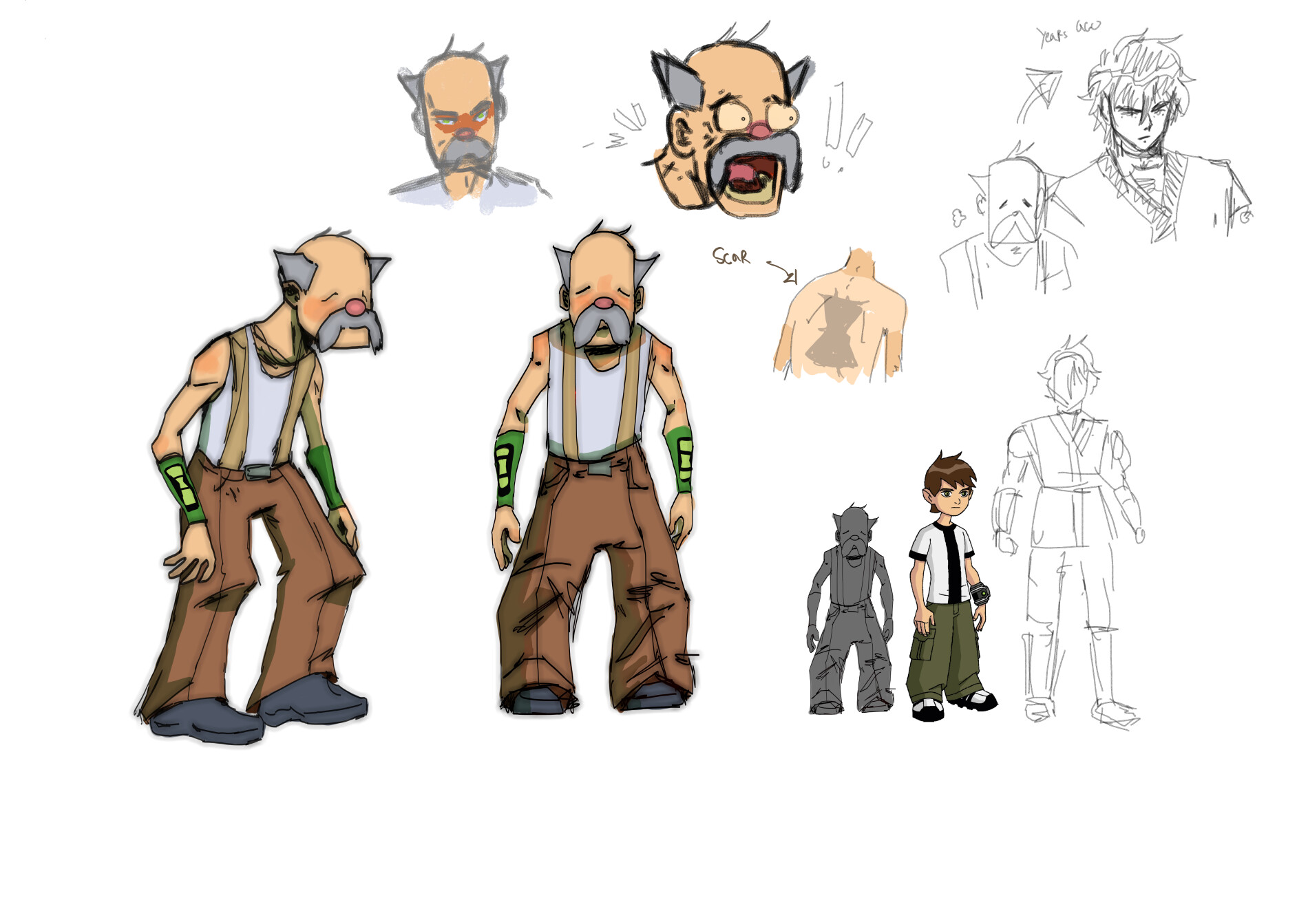 ArtStation - Old man Ben 10