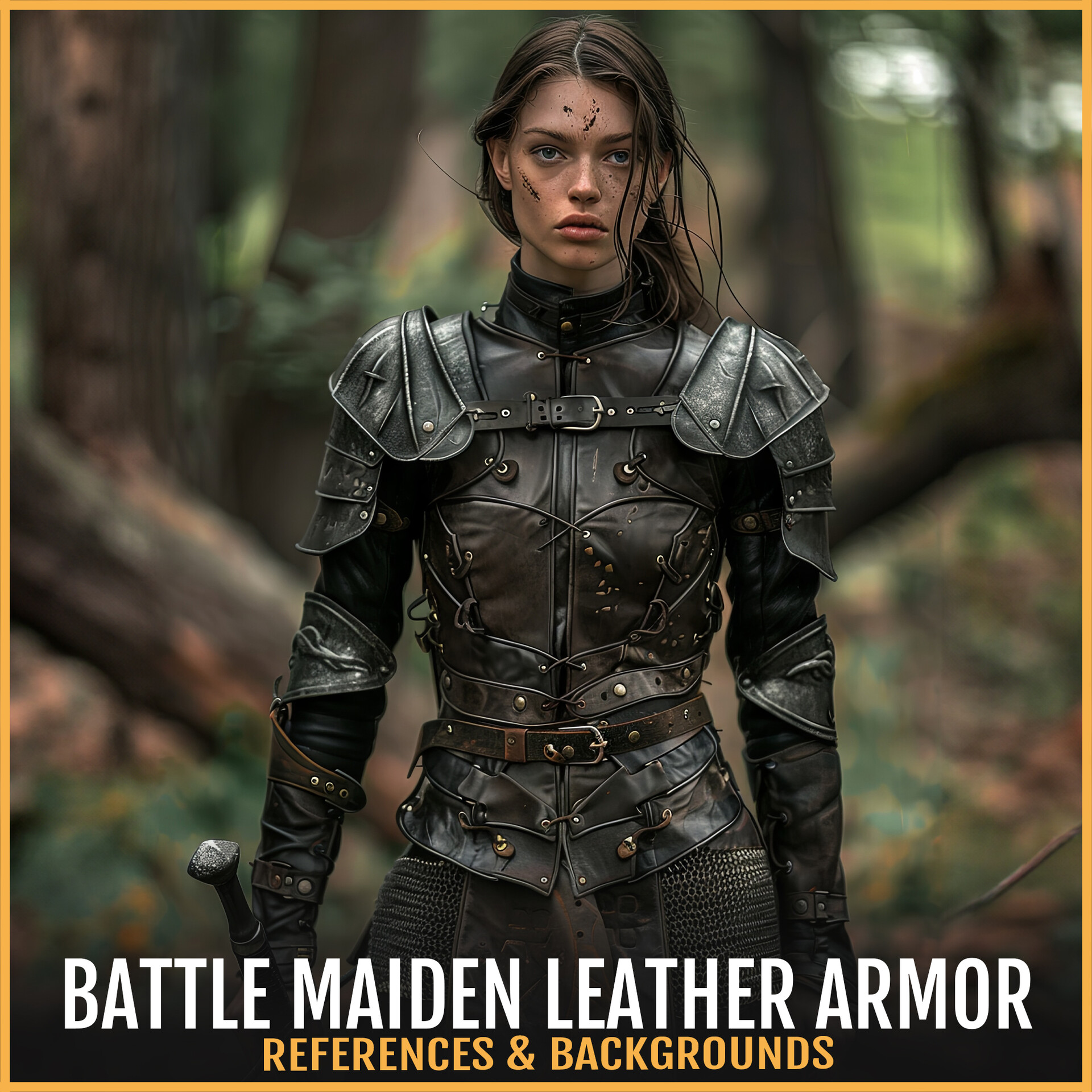 ArtStation - 505 Battle Maiden with leather armor