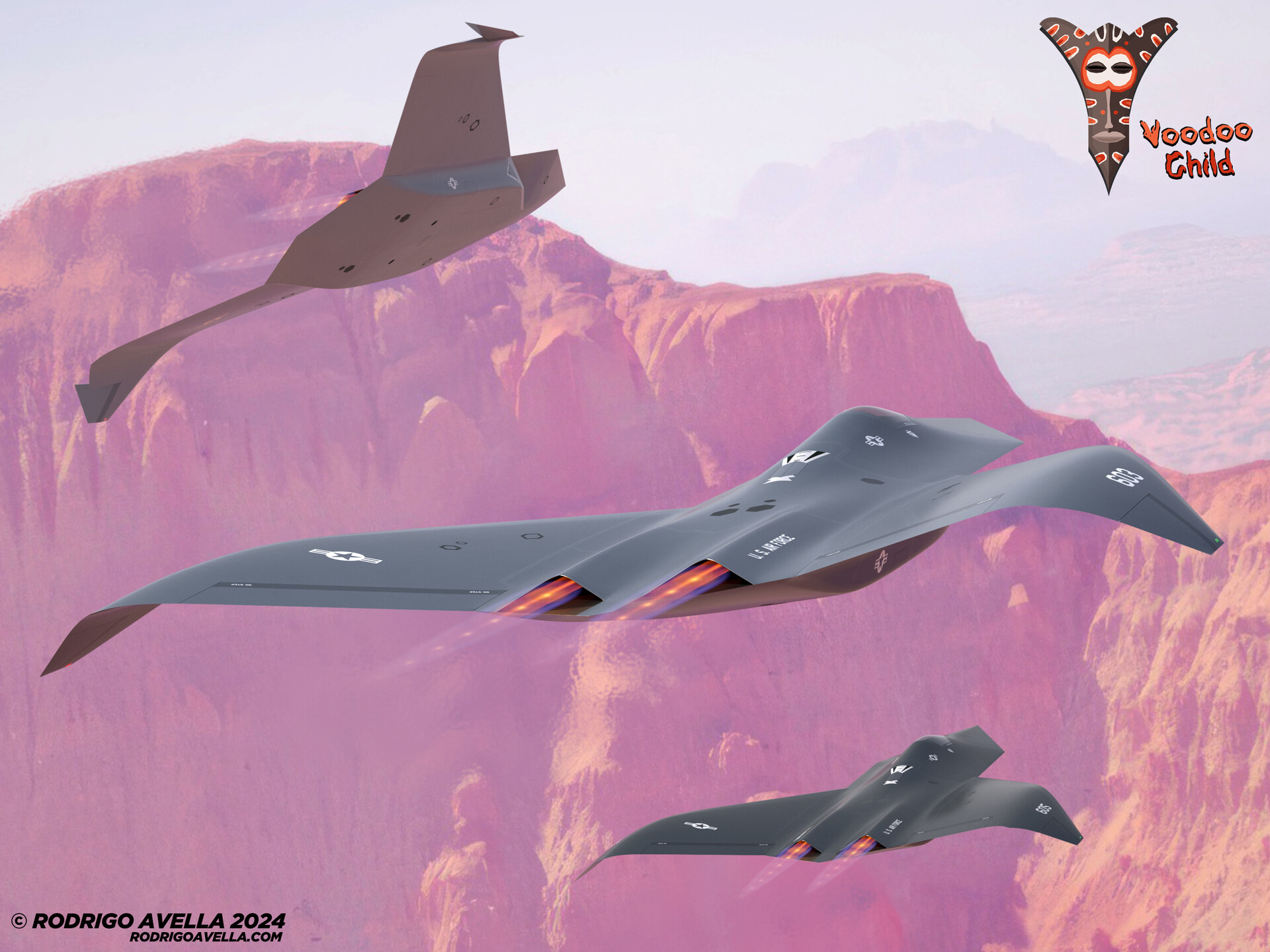 Rodrigo Avella - Voodoo Child - Sixth generation fighter concept