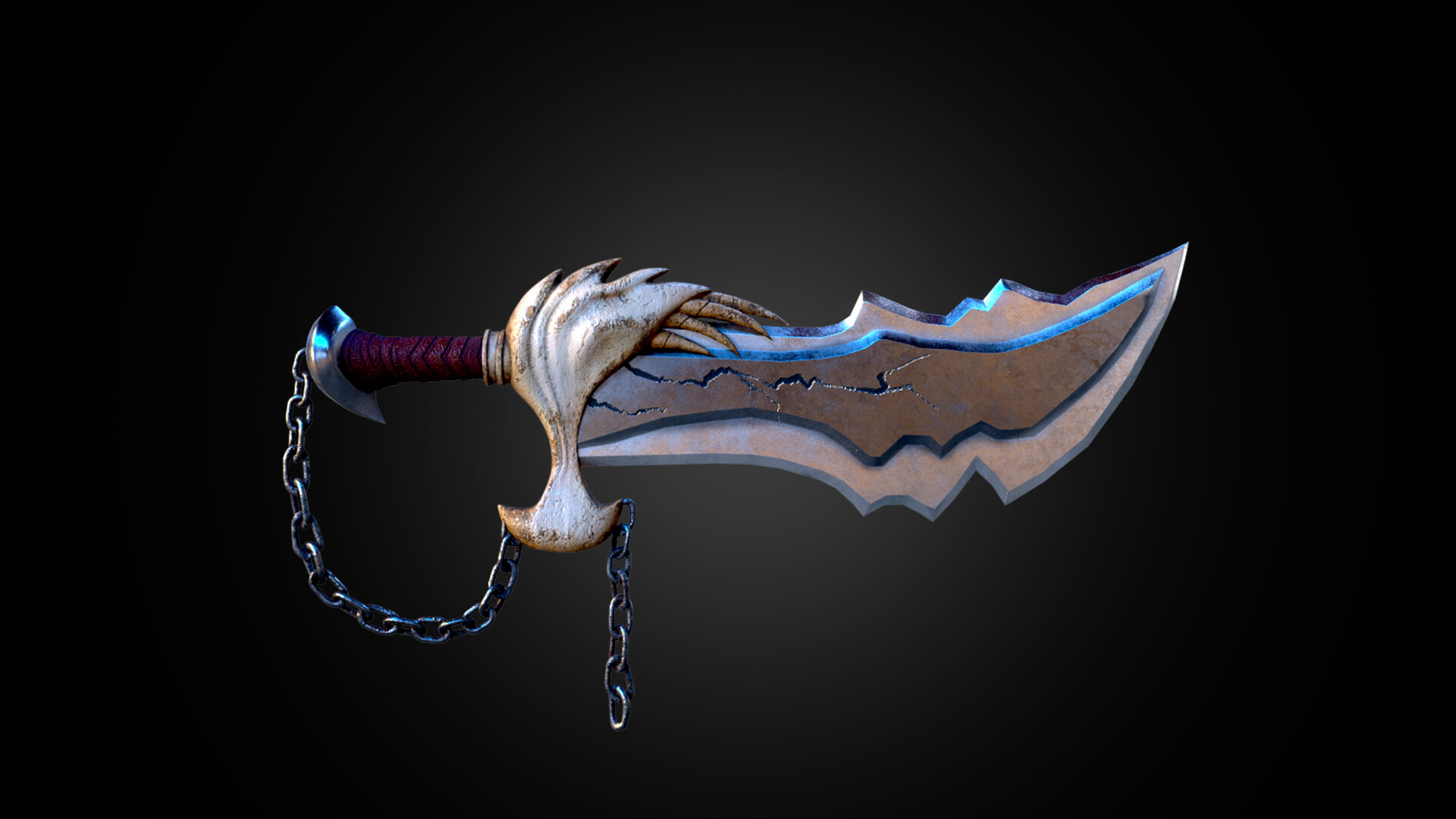 ArtStation - "Forged in the fires of vengeance, wielded by a god—behold ...