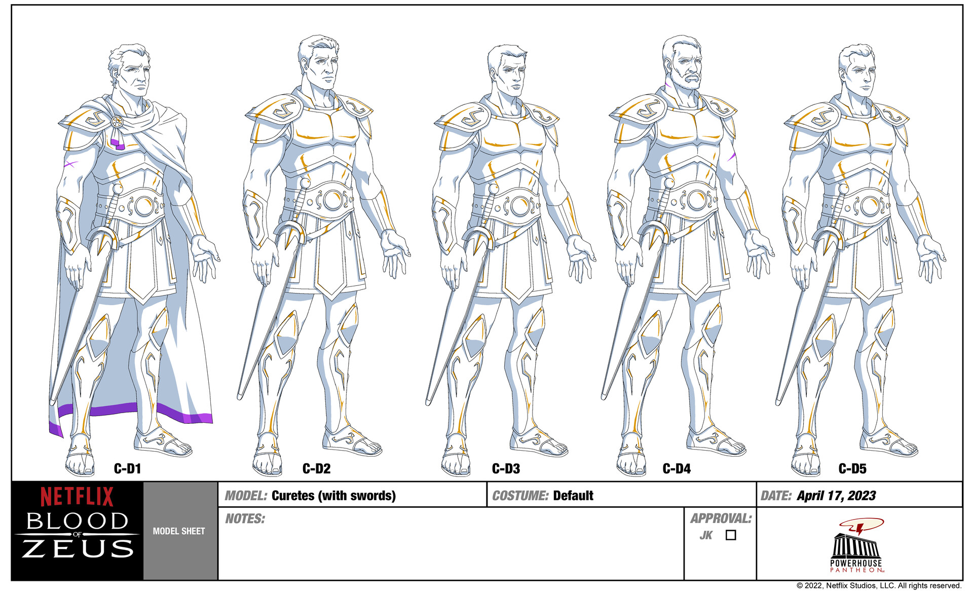 Steven-Wayne Ellison - Blood of Zeus Season 2 : Curetes Character Designs