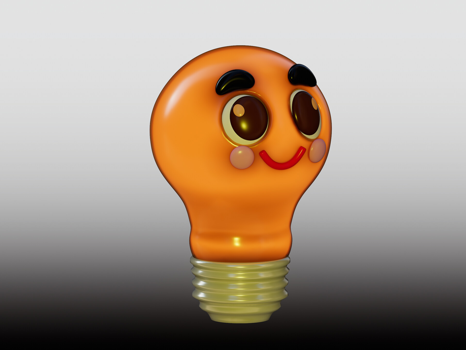 ArtStation - Cute Bulb 3d Model