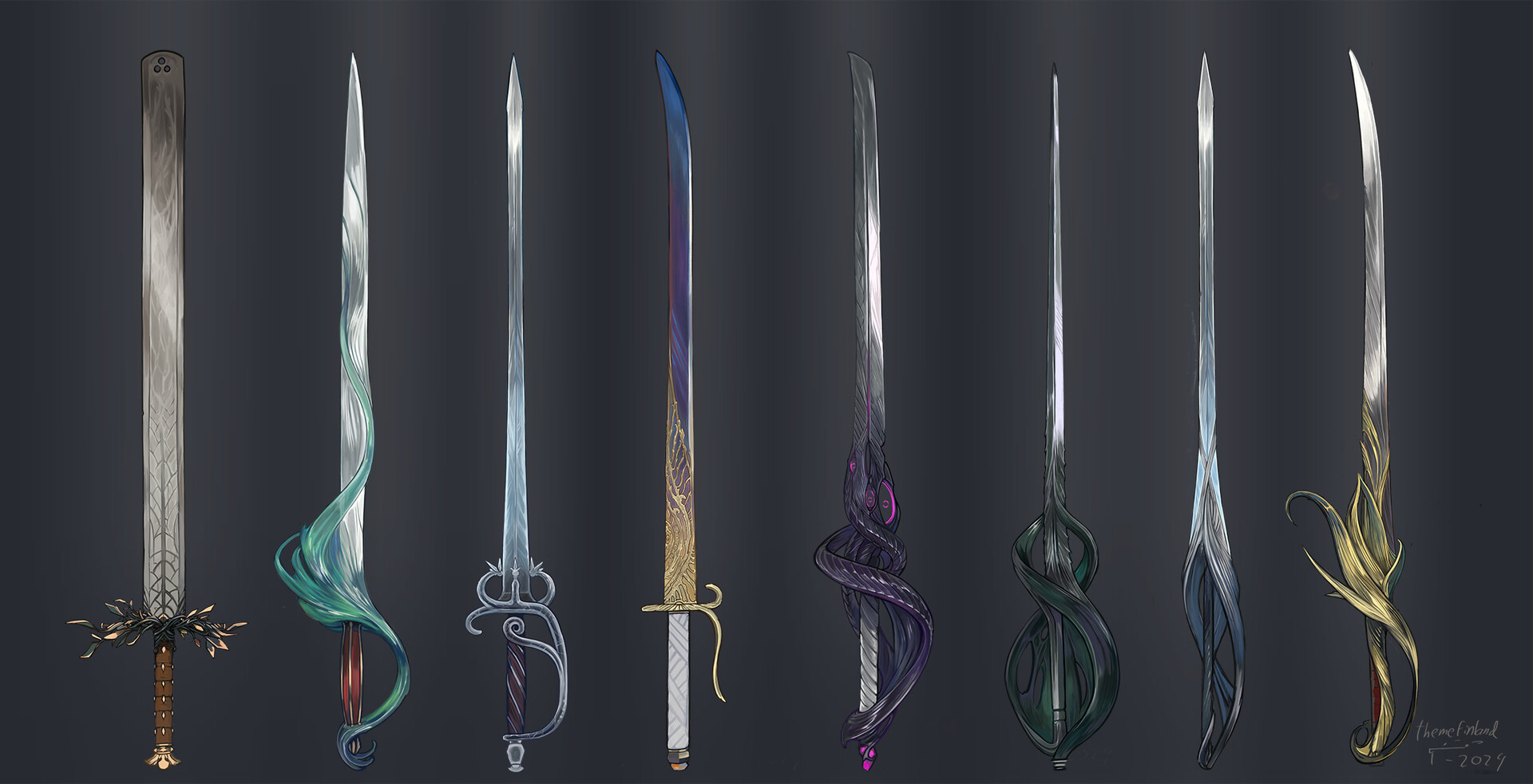 ArtStation - Season sword designs [commission]