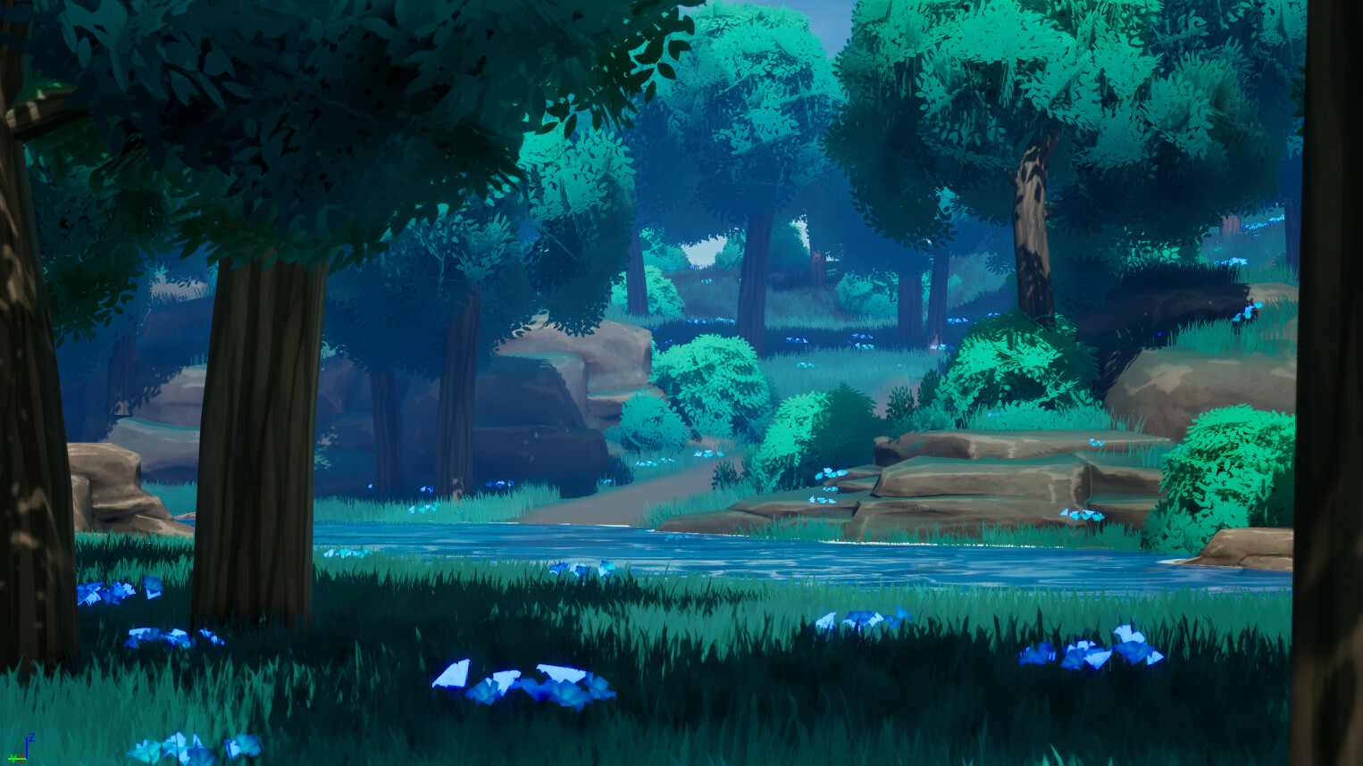 ArtStation - Simple Stylized River Scene