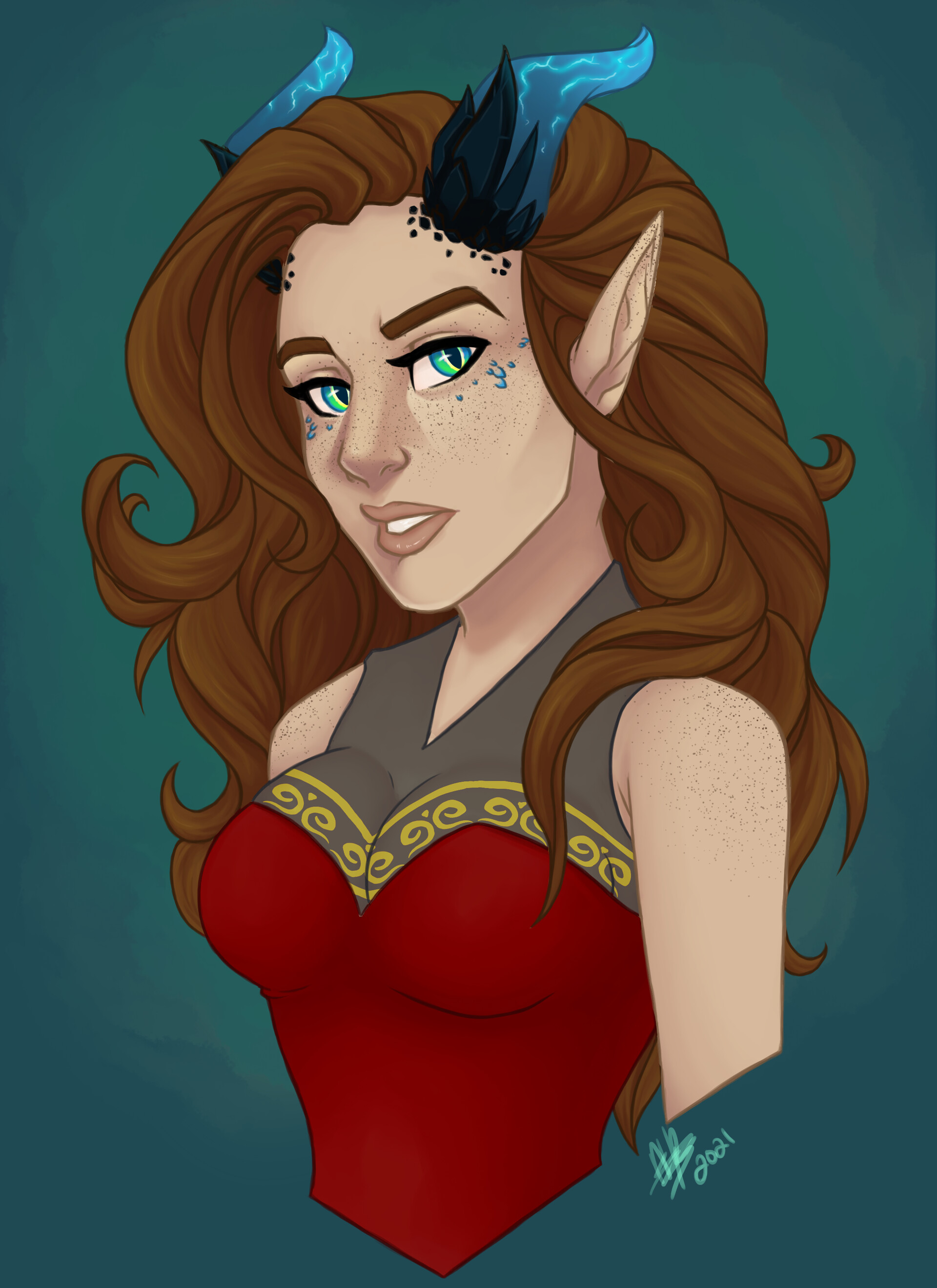 ArtStation - Elle, Wild Magic Sorcerer