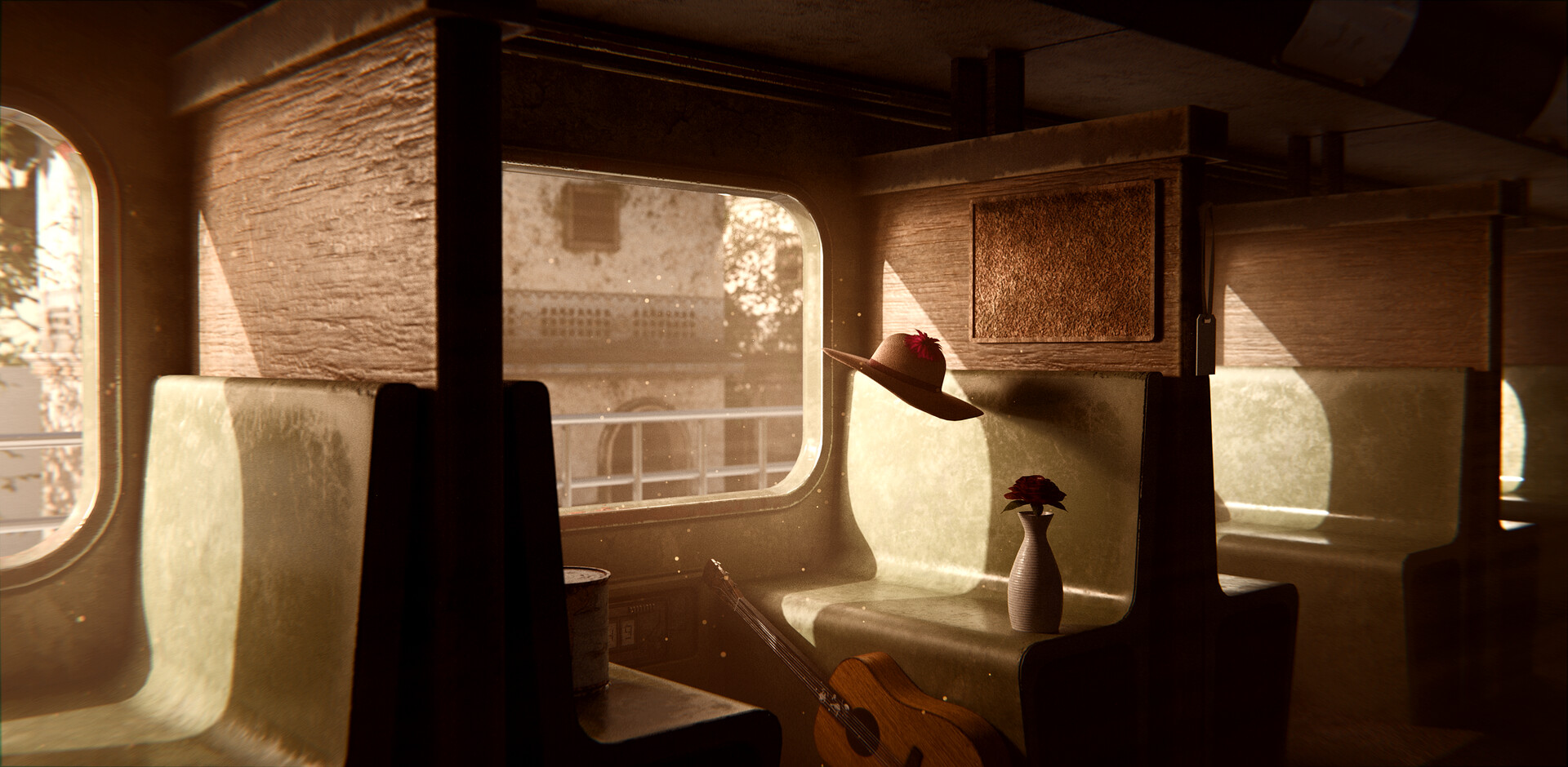 ArtStation - Cozy Train Scene