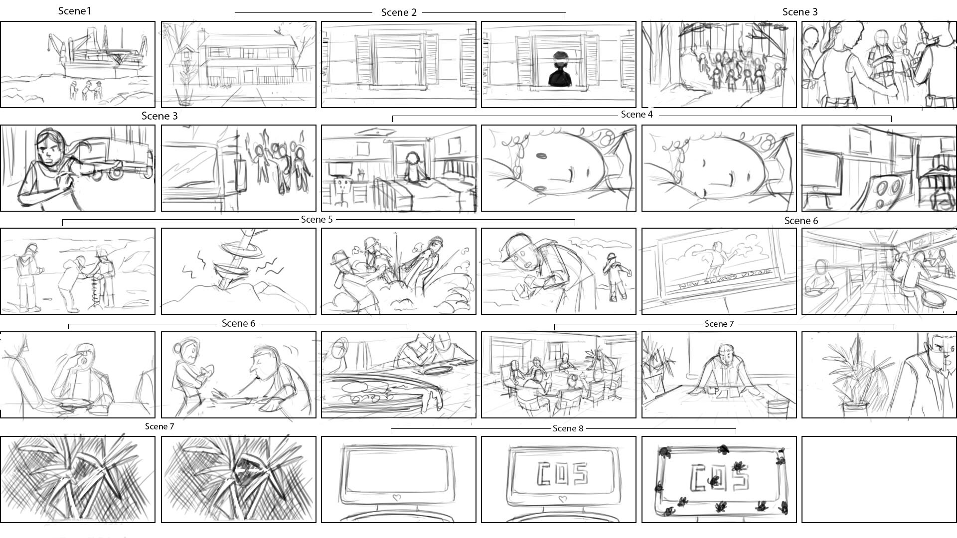 ArtStation - When the Stars Fell Storyboard