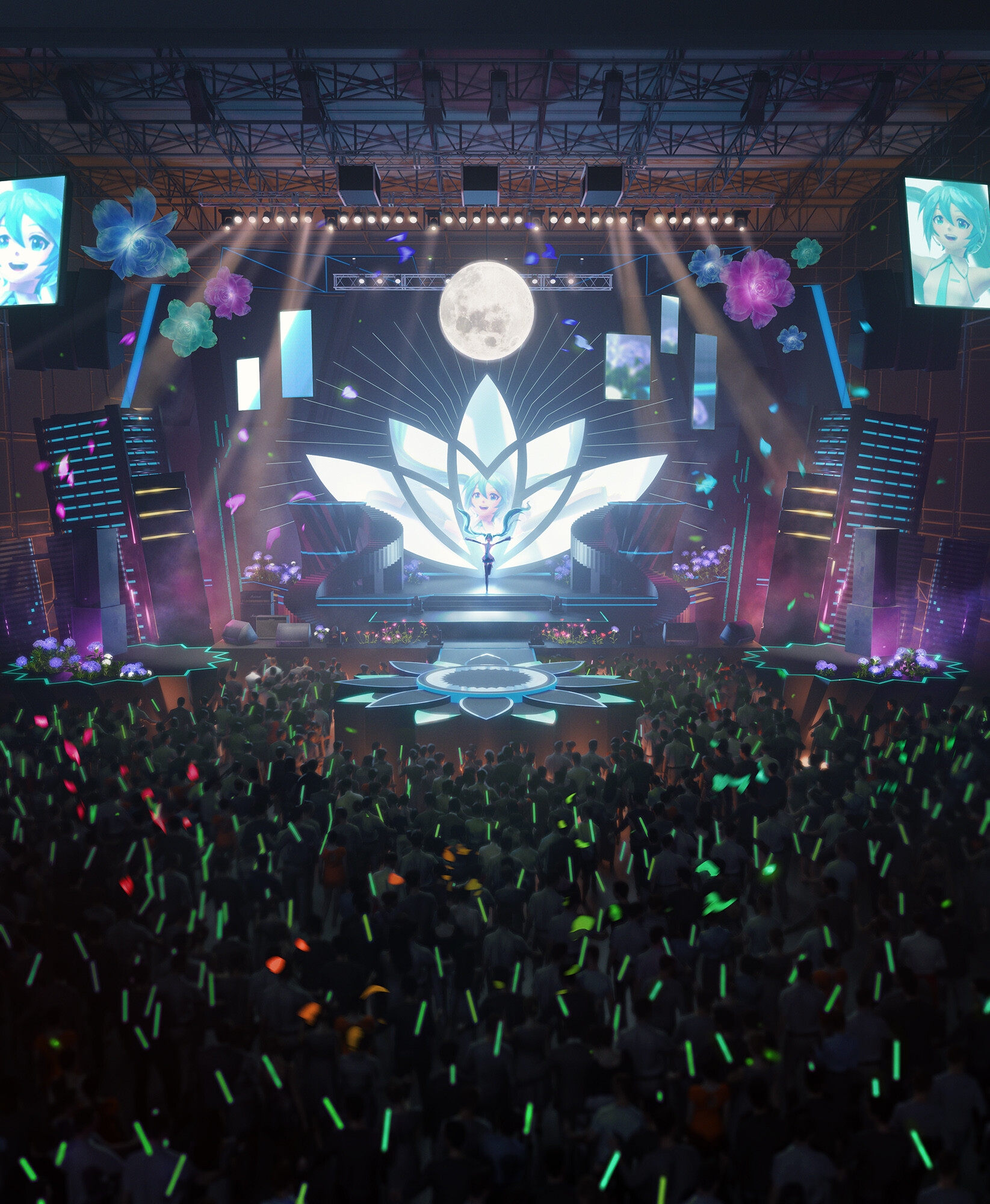 ArtStation - Thespian's Stage - Hatsune Miku x MTG