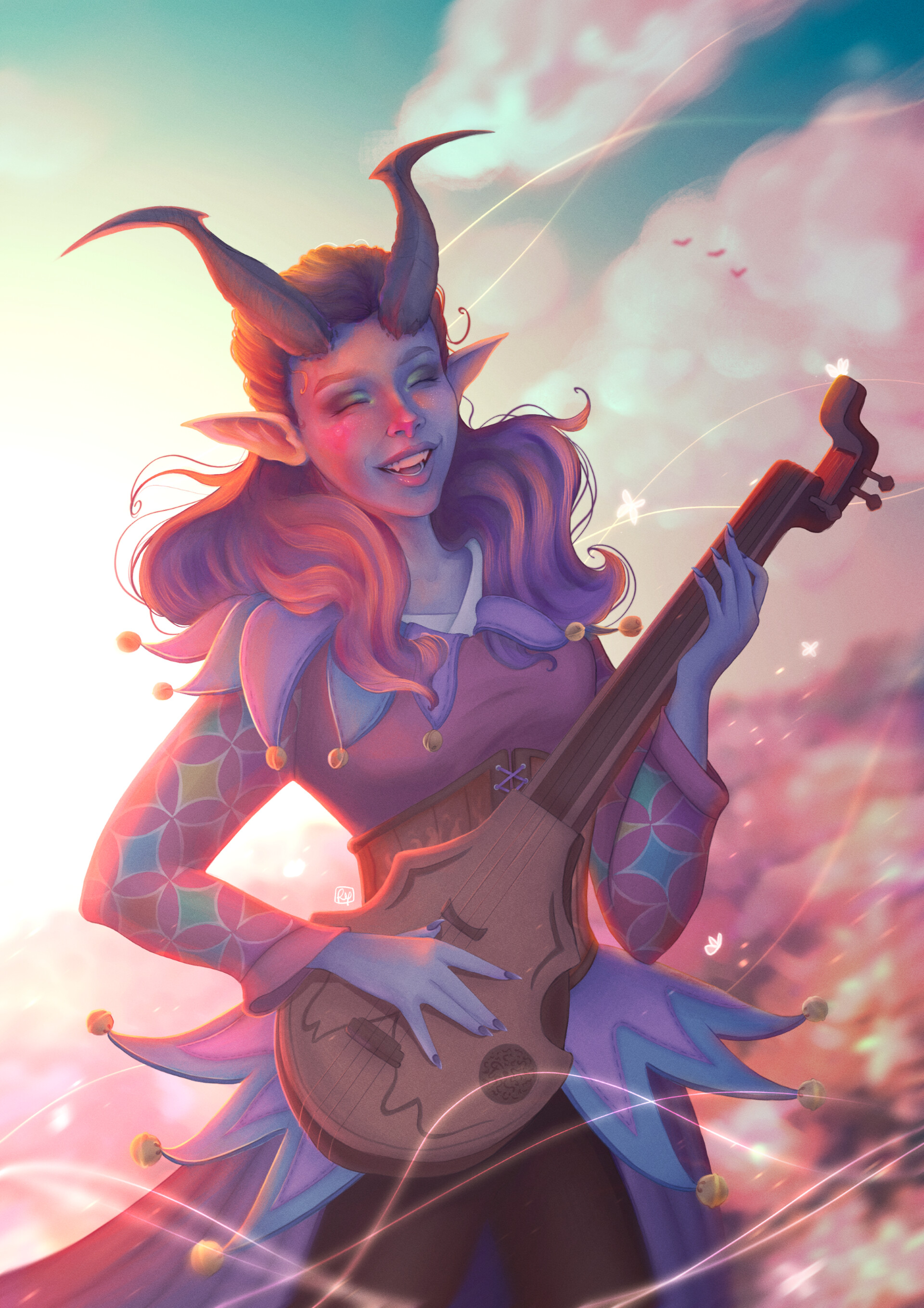 ArtStation - Alfira -- "On her way to join your camp"