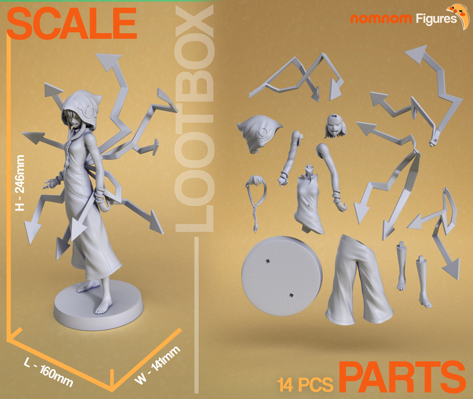 NomNom Figures - Medusa Gorgon - Soul eater