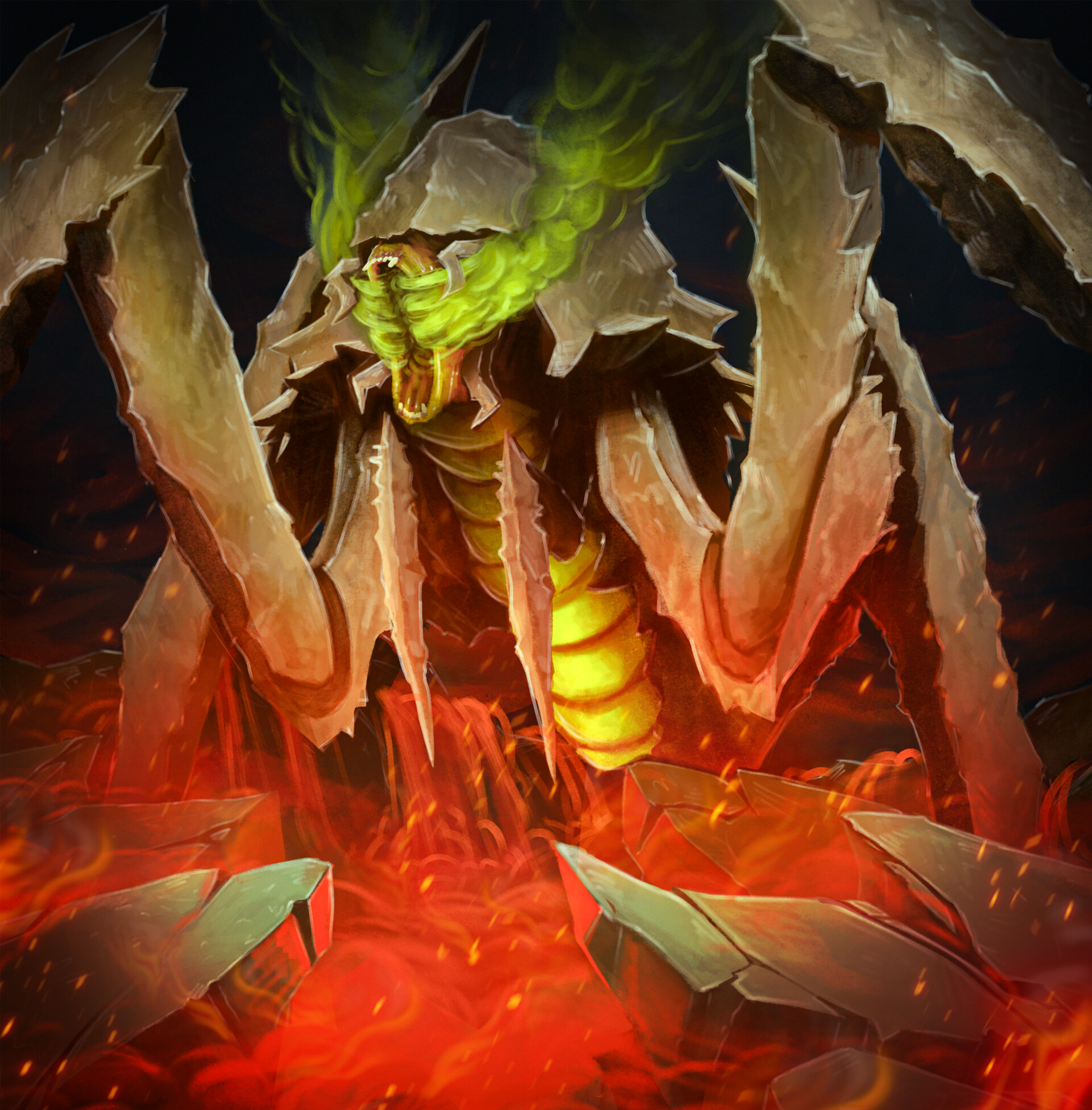 Artist Clement - Helldivers 2 Bile Titan Fan Illustration