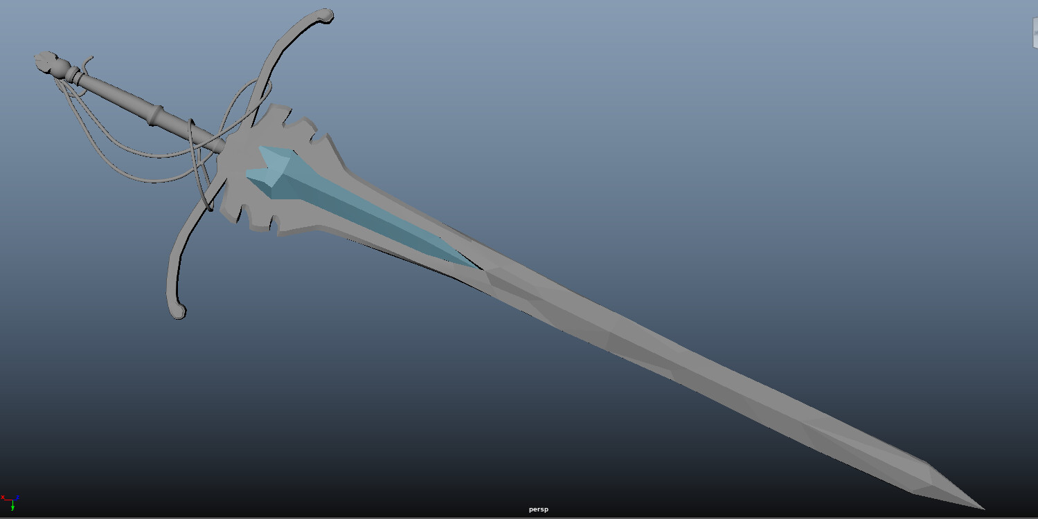 ArtStation - Fantasy sword 3d model
