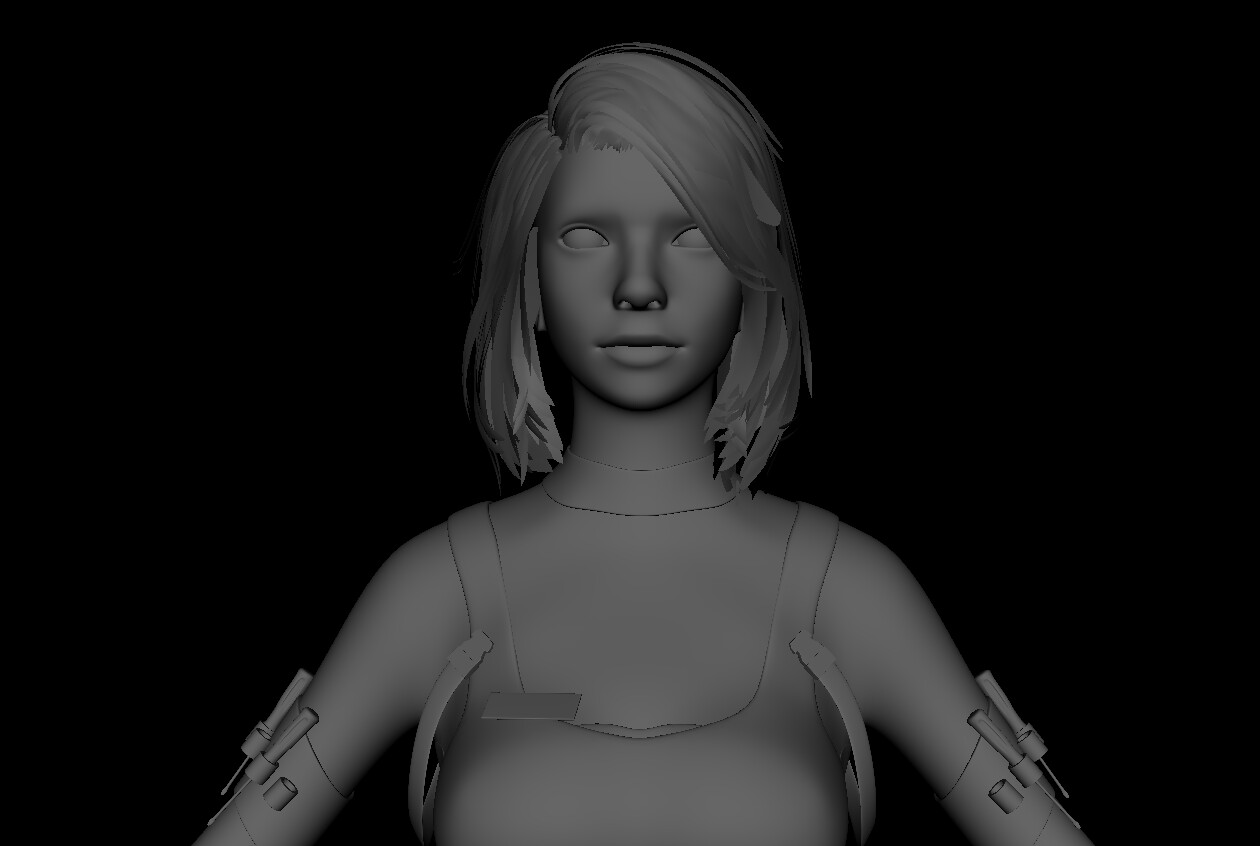 tushar sankhla3d - PUBG Sara (Mid Poly) - Work in Progress