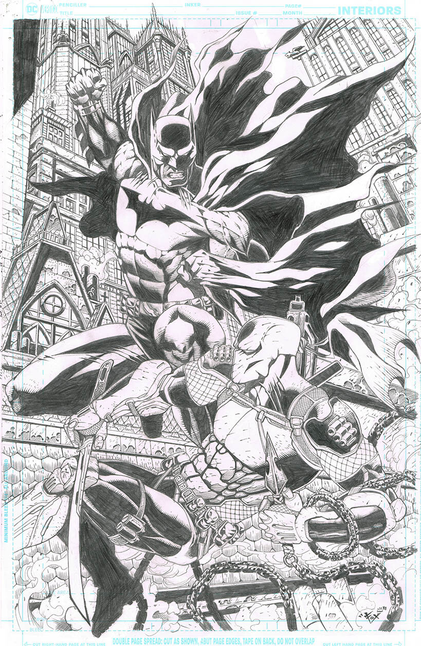 ArtStation - Batman vs Deathstroke "The Terminator" illustration