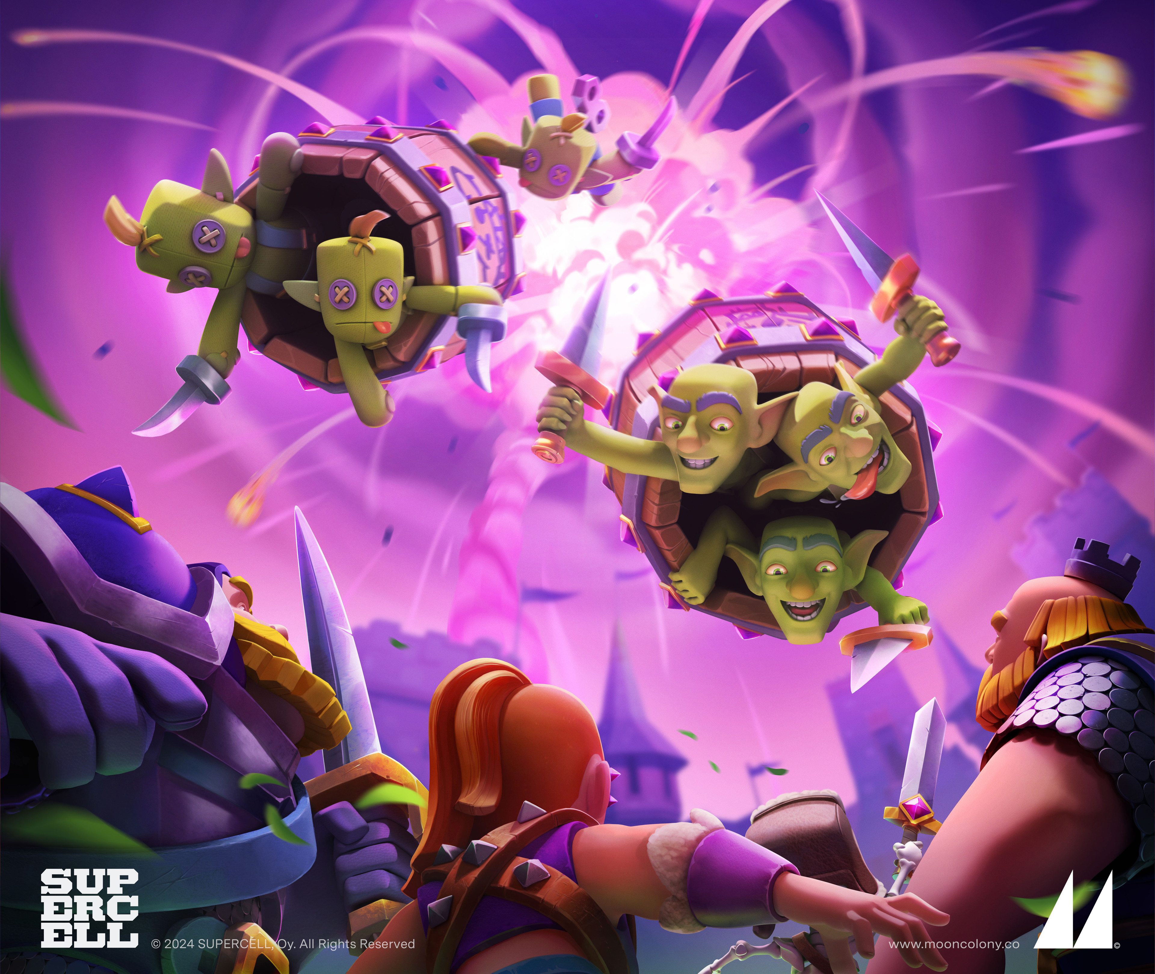 Mooncolony - Clash Royale | Goblin Barrel Evolution Key Art