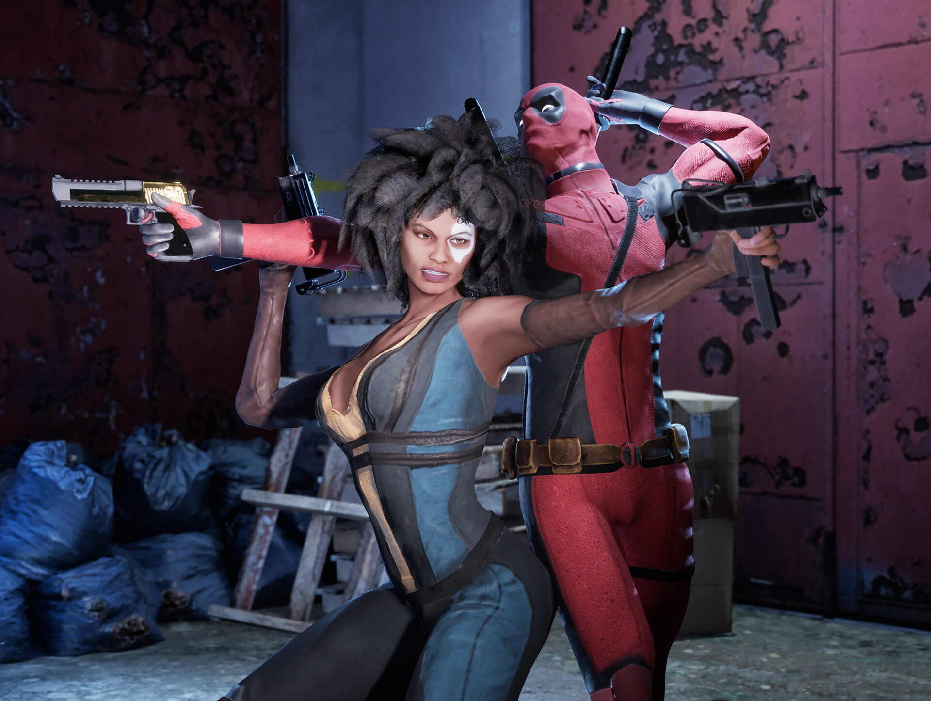 ArtStation - Deadpool and Domino Fan Art