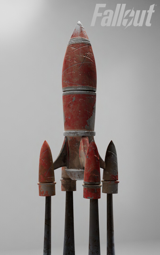 ArtStation - RED ROCKET PROP