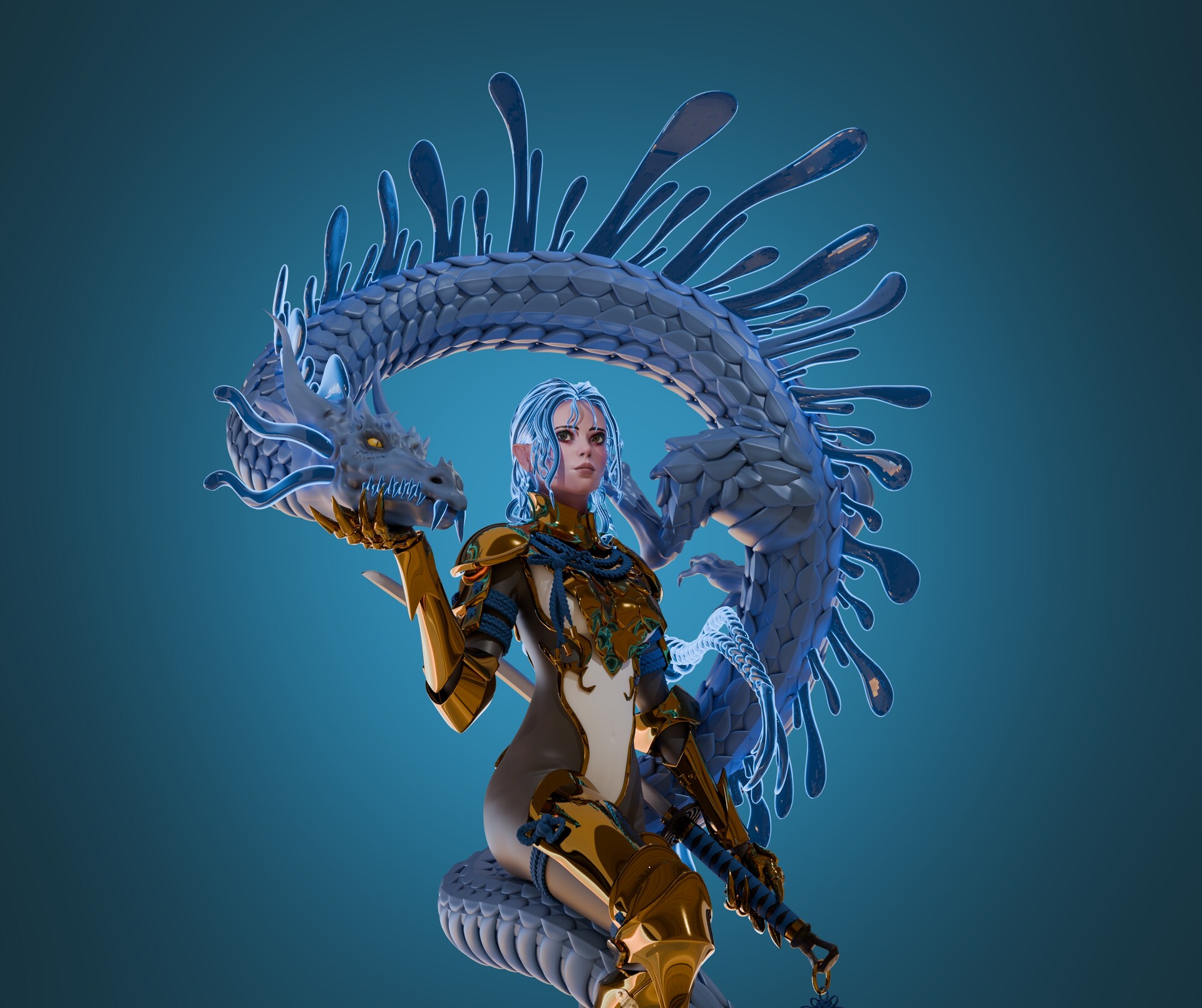 ArtStation - Dragon girl