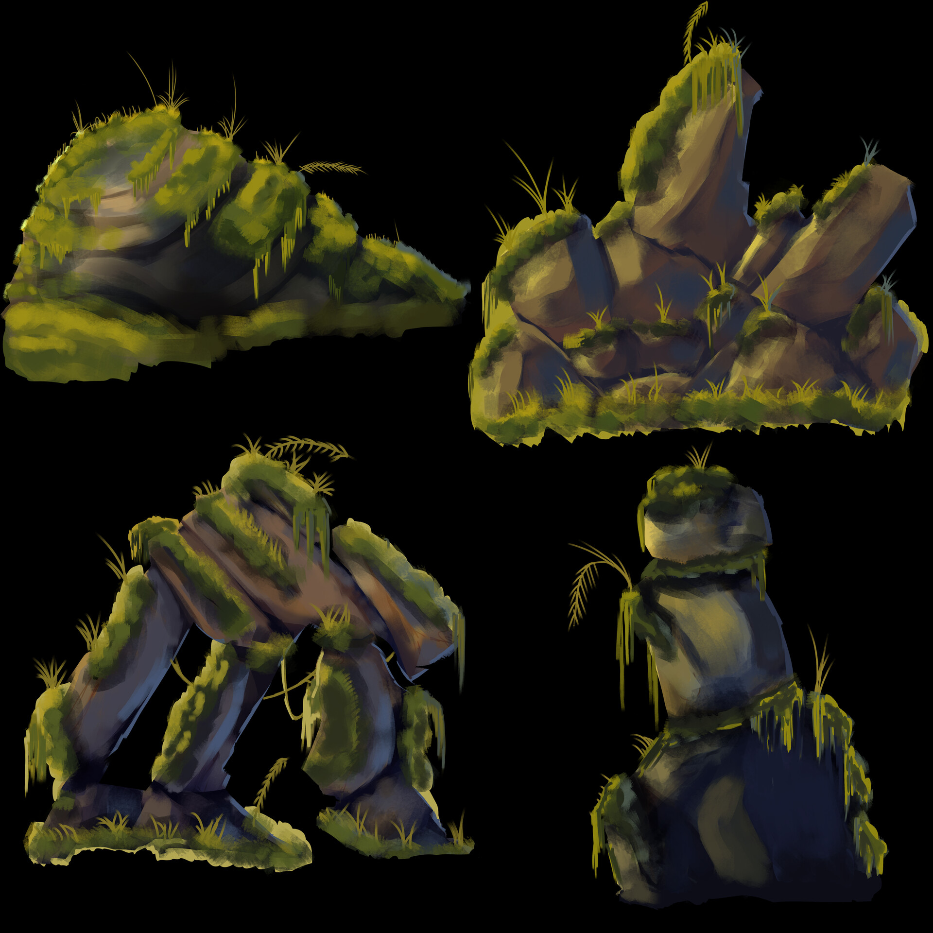 ArtStation - Symphonica - 2D Environment Assets