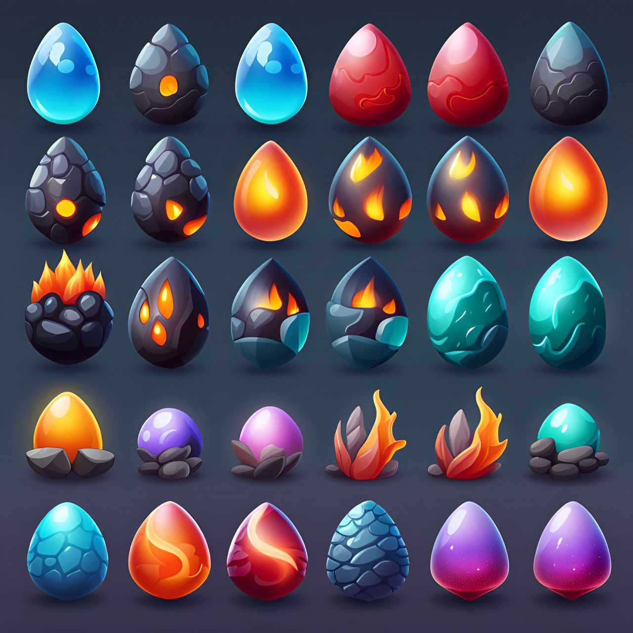 ArtStation - Dragon and eggs