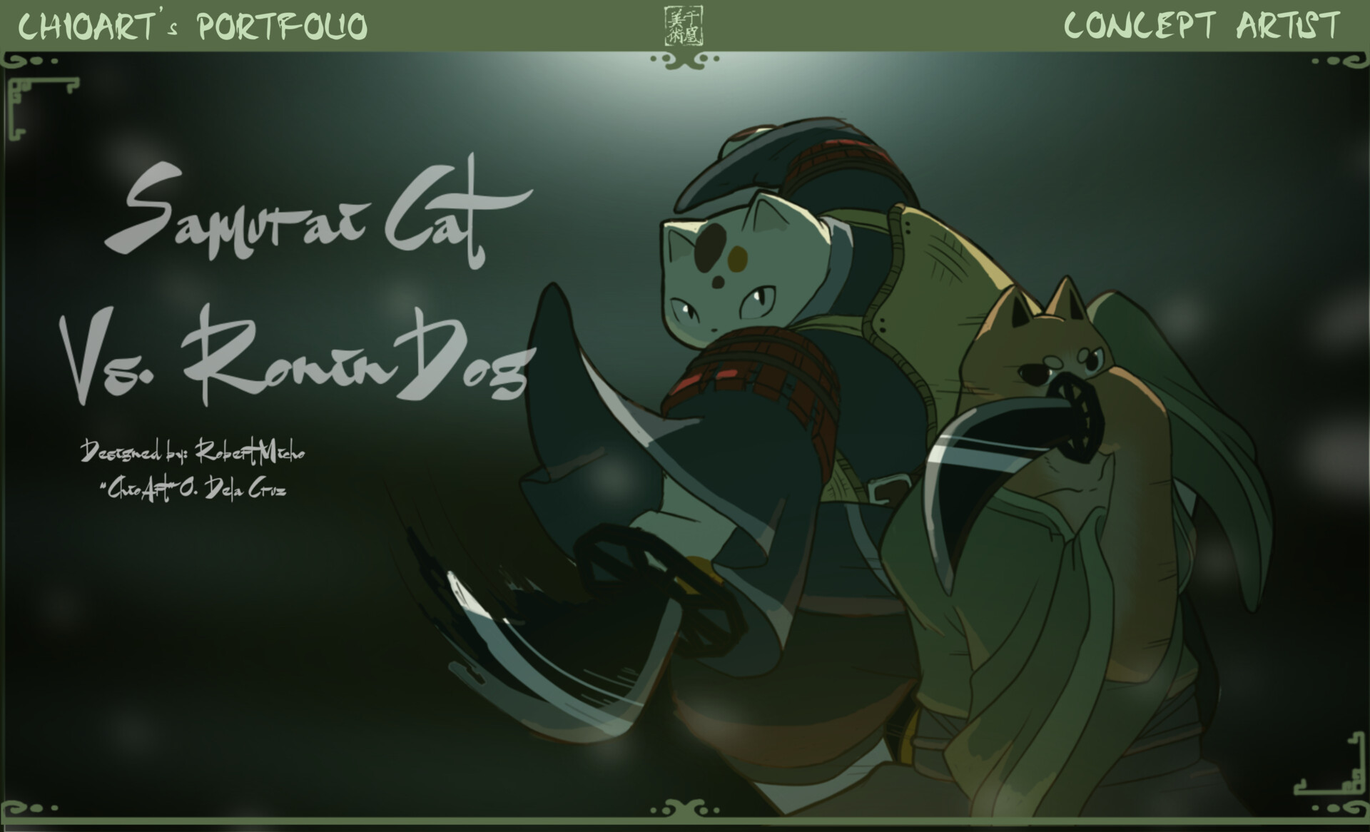ArtStation - Samurai Cat Vs. Ronin Dog