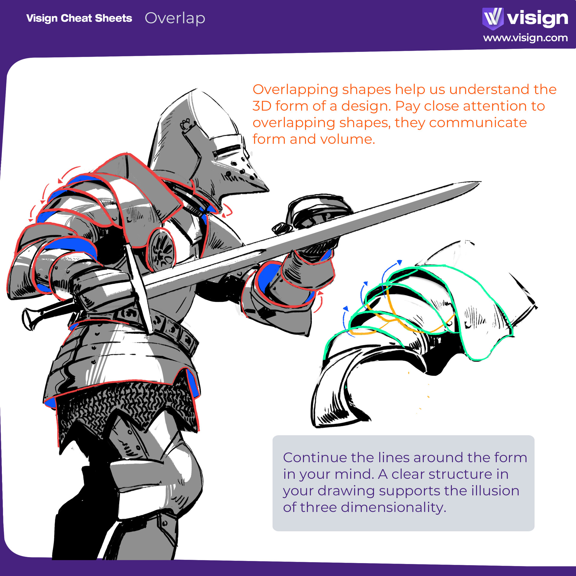 ArtStation - Visign Cheat Sheet: Overlapping Shapes