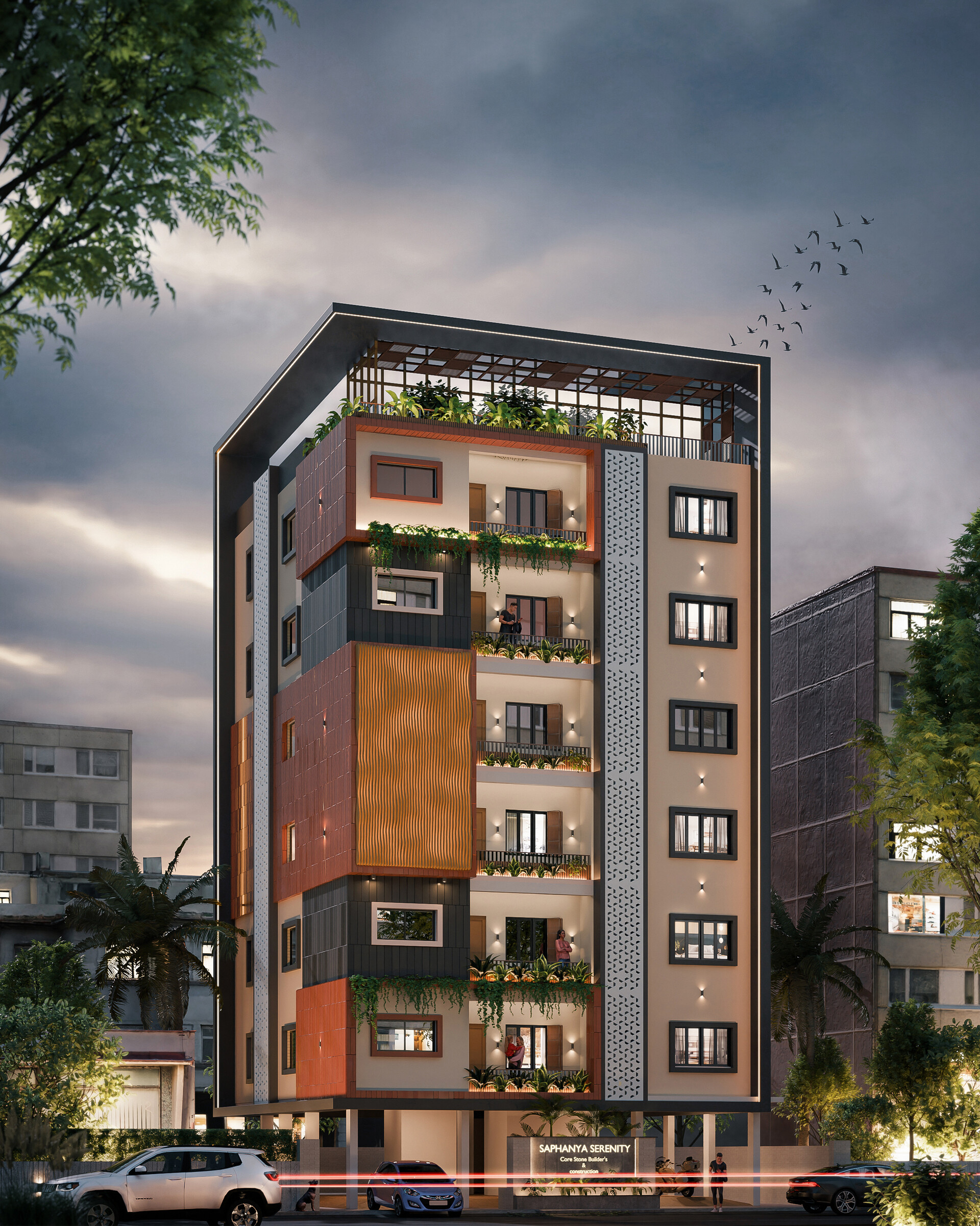 ArtStation - RESIDENTAL BUILDING VISUALIZATION