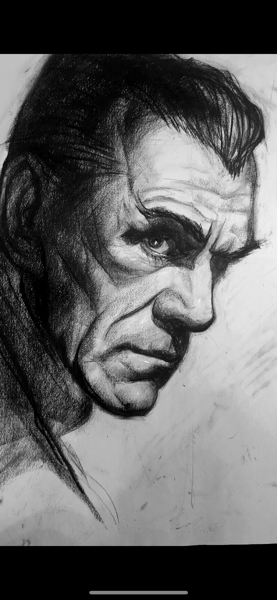 ArtStation - Boris karloff charcoal