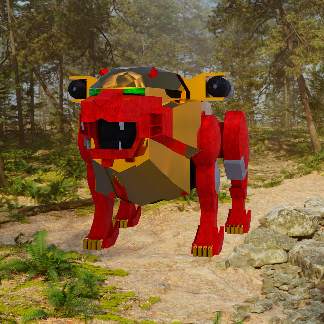 ArtStation - Red Lion Wildzord / GaoLion