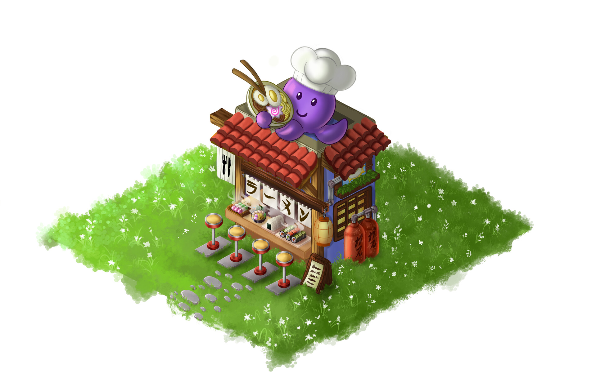 ArtStation - Japanese Stylized Building