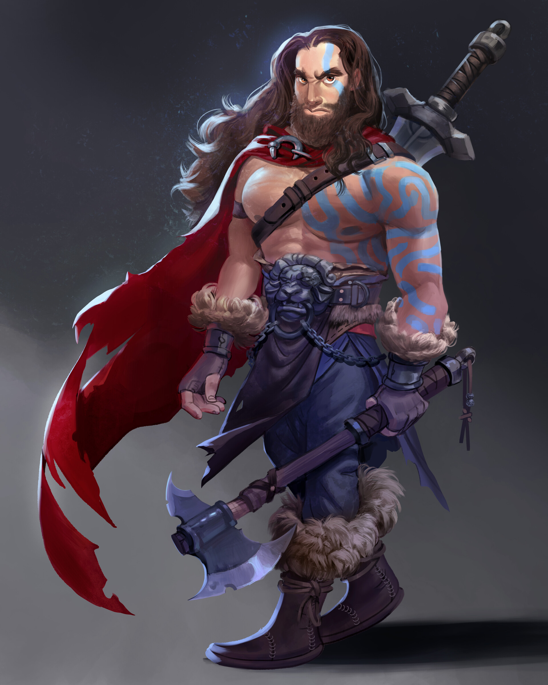 ArtStation - Character Design Challenge - Barbarian Conqueror II