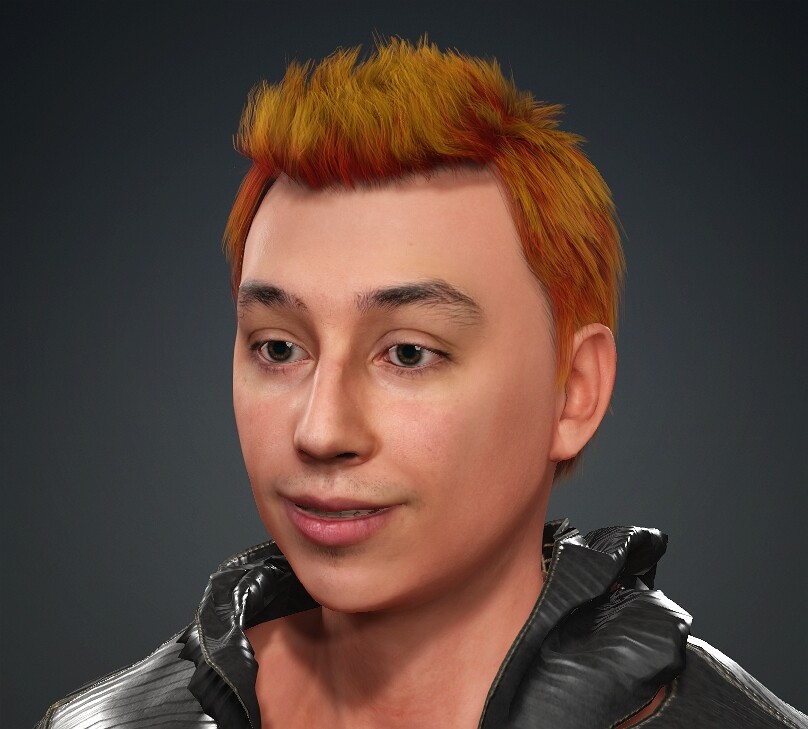 ArtStation - Realistic Self Model (With Face Rig)