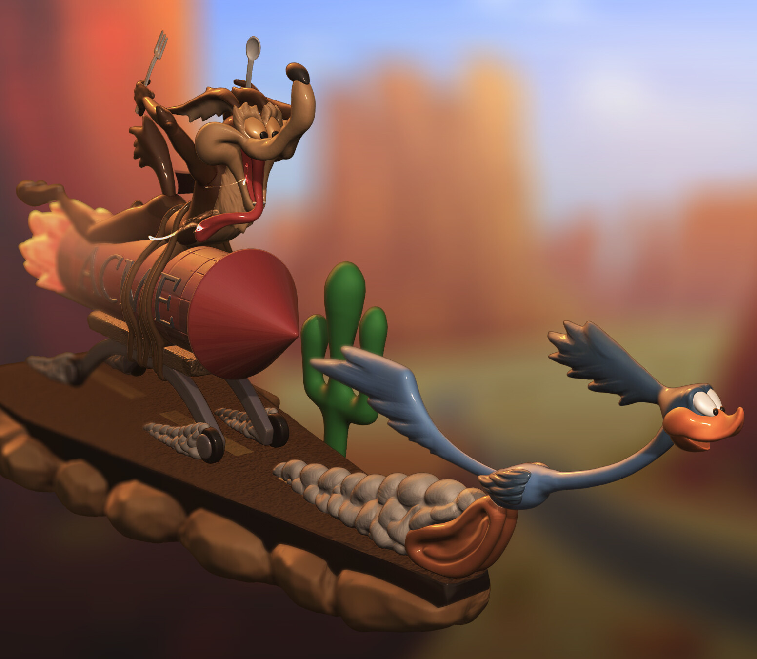 ArtStation - Papá Leguas & Coyote