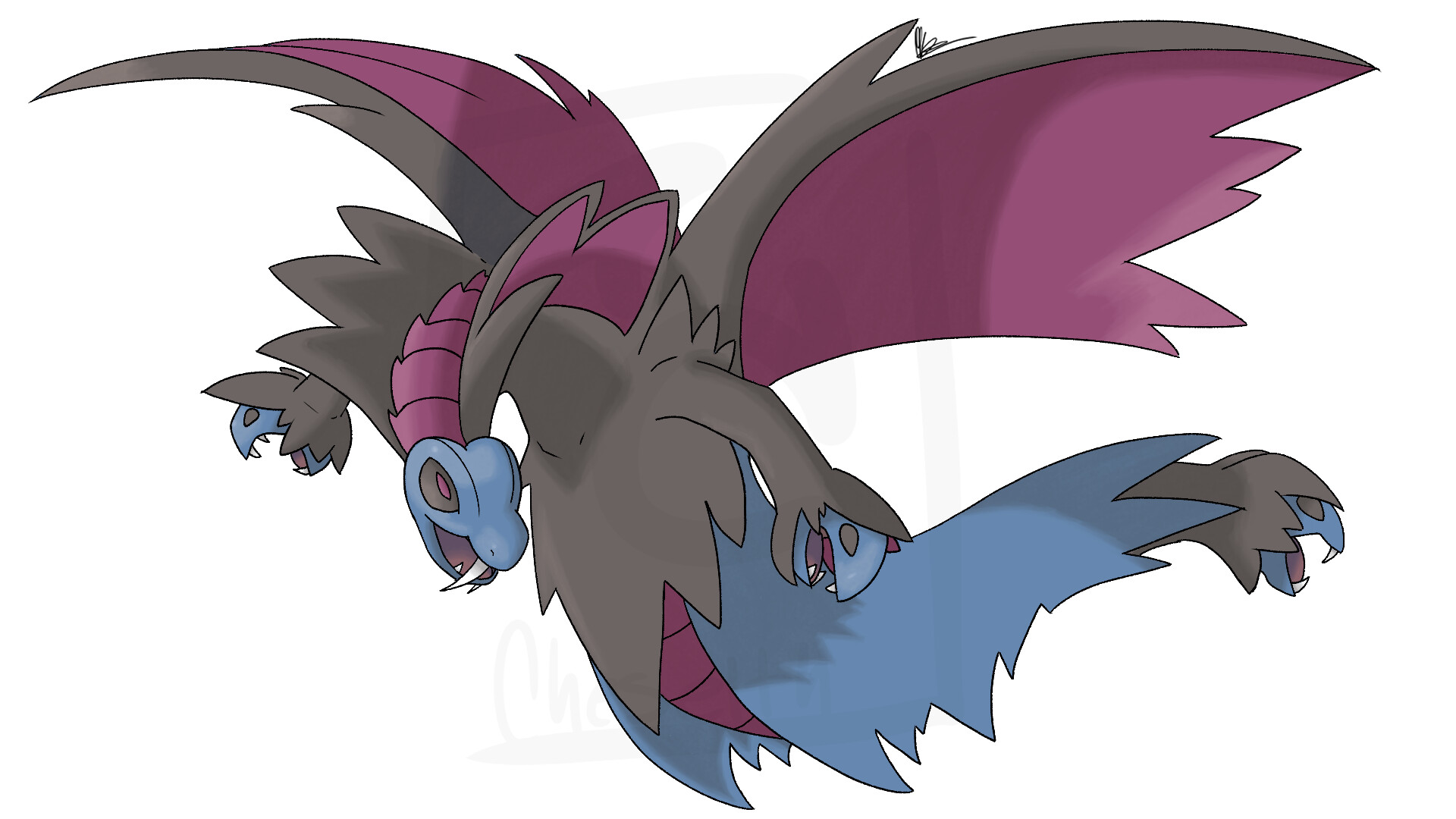 mega hydreigon coloring pages