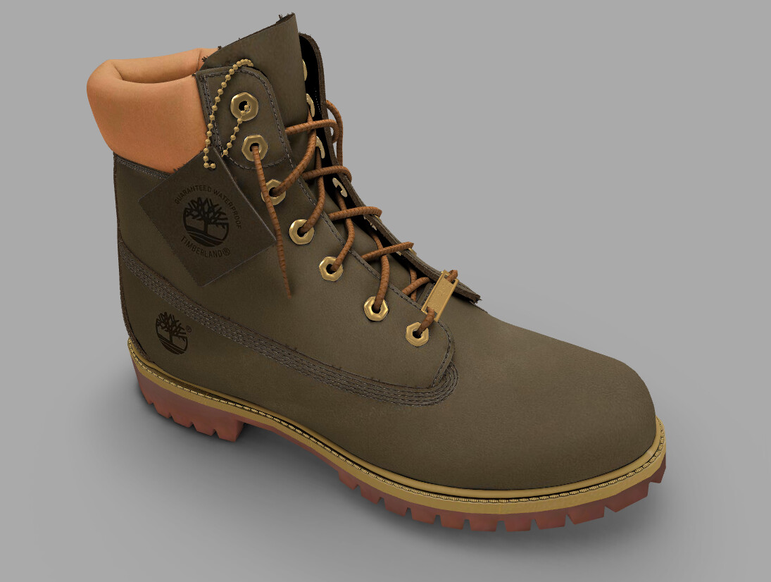 ArtStation - Realistic boot with baked textures for ar