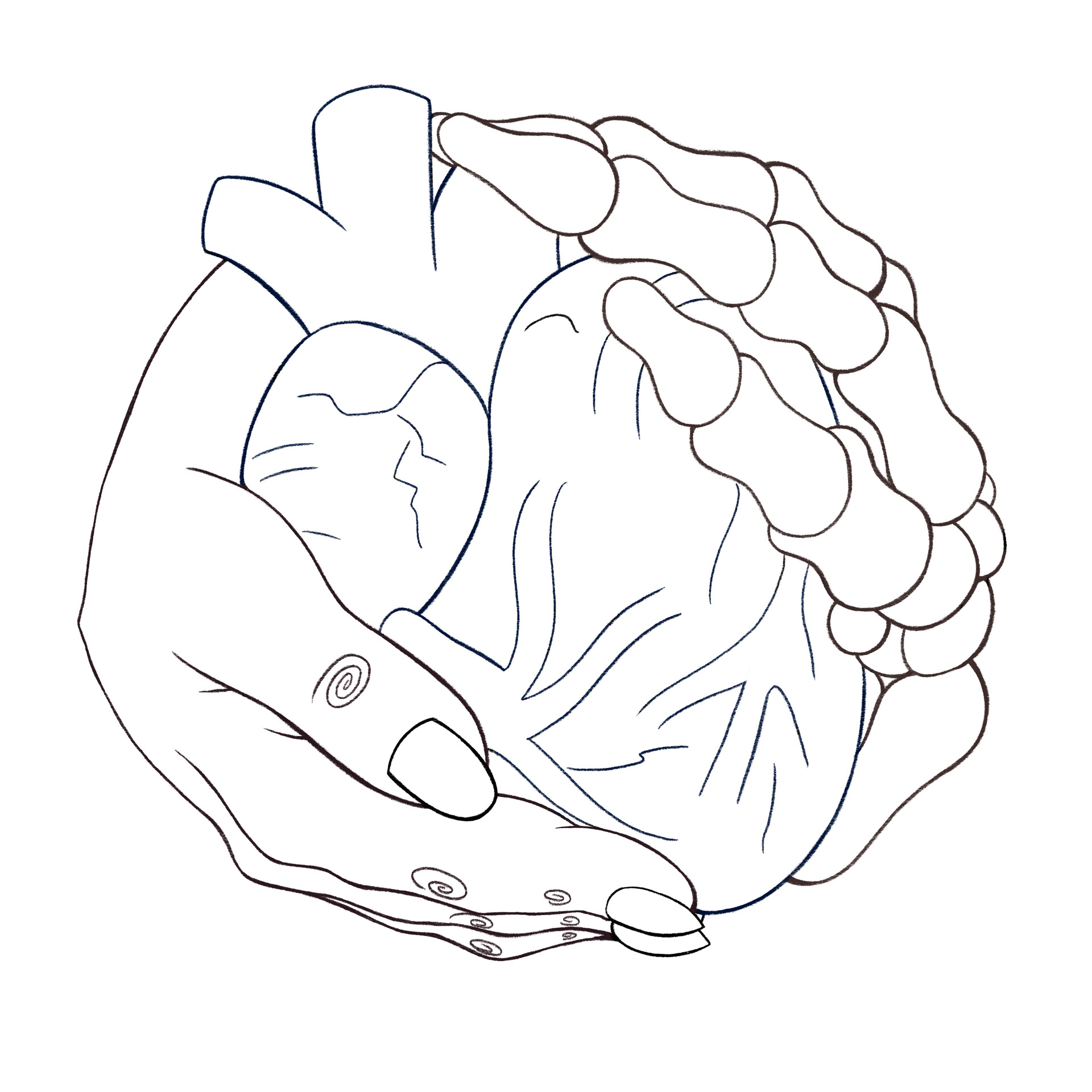 Natasha - Dead in Blue "Feelings" Illustration Cover