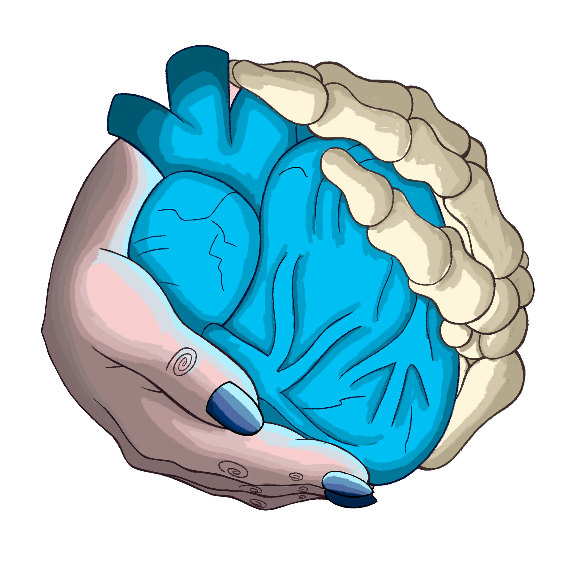 Natasha - Dead in Blue "Feelings" Illustration Cover