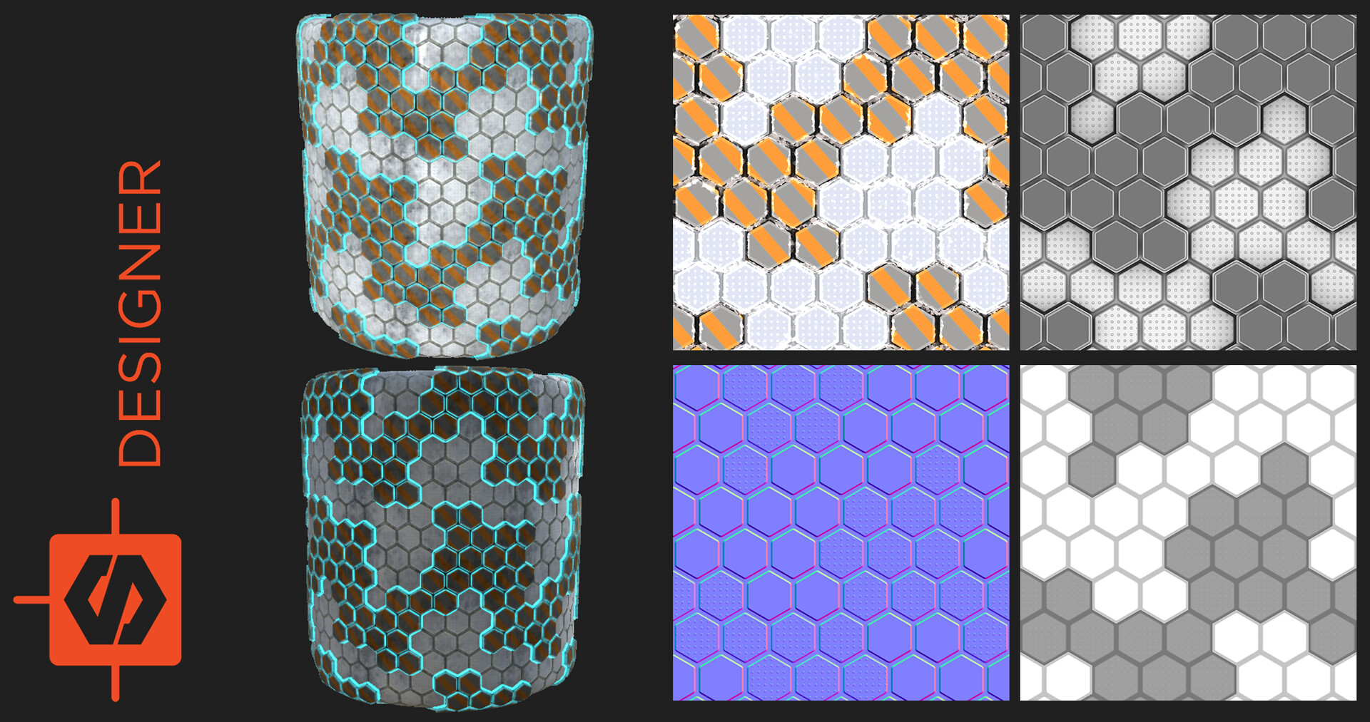 ArtStation - sci-fi wall tiles