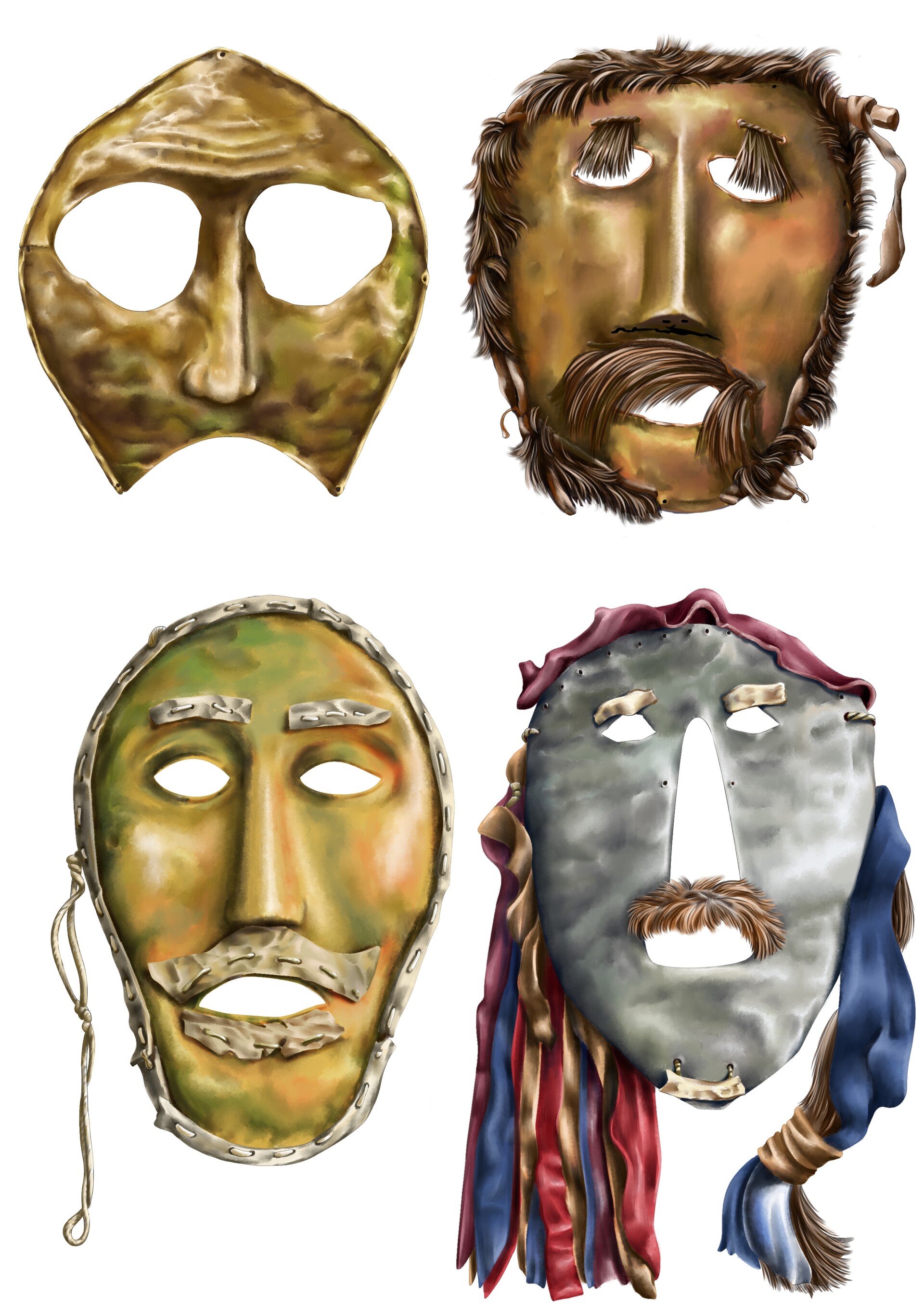 ArtStation - Masks of shamans of Siberia