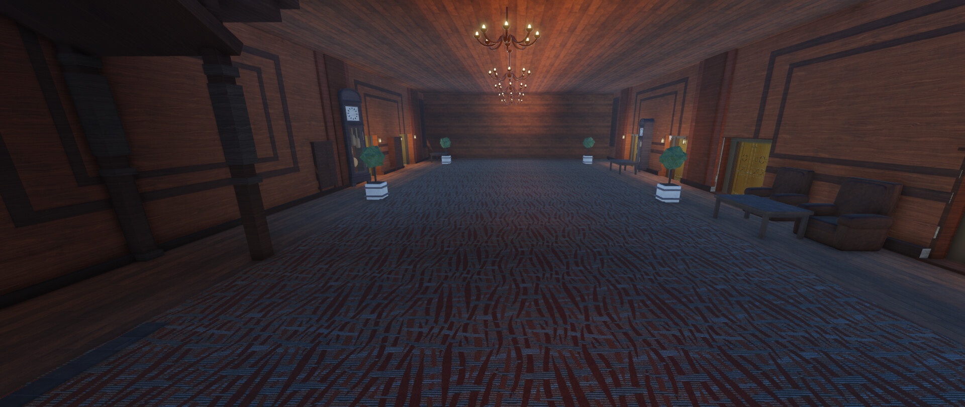Admiral Axo - Elevator lobby inspired by doors