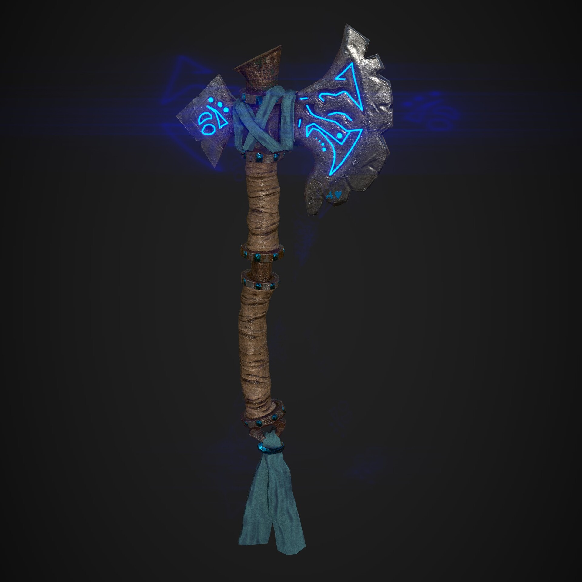 ArtStation - Blue War Axe