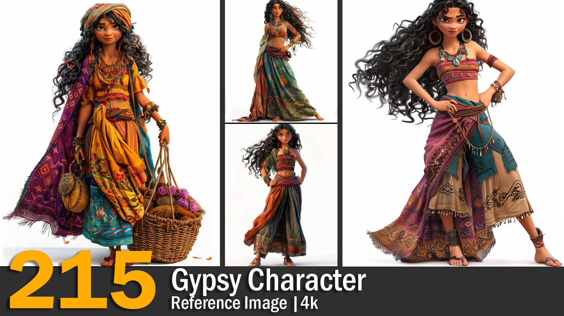 Lumière - Gypsy Character | Reference Images | 4K