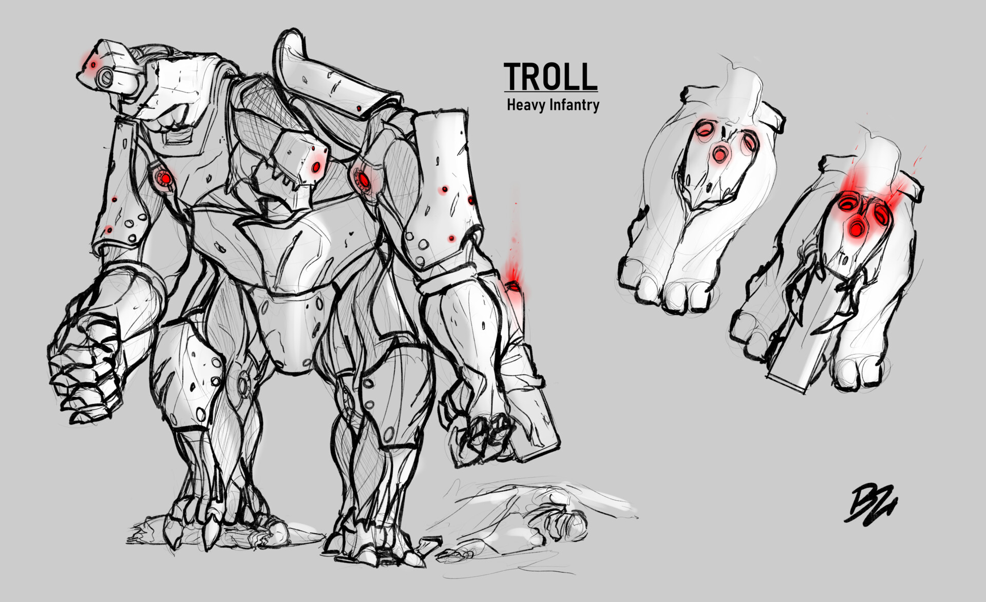 ArtStation - Troll Heavy Infantry Creature Commission.