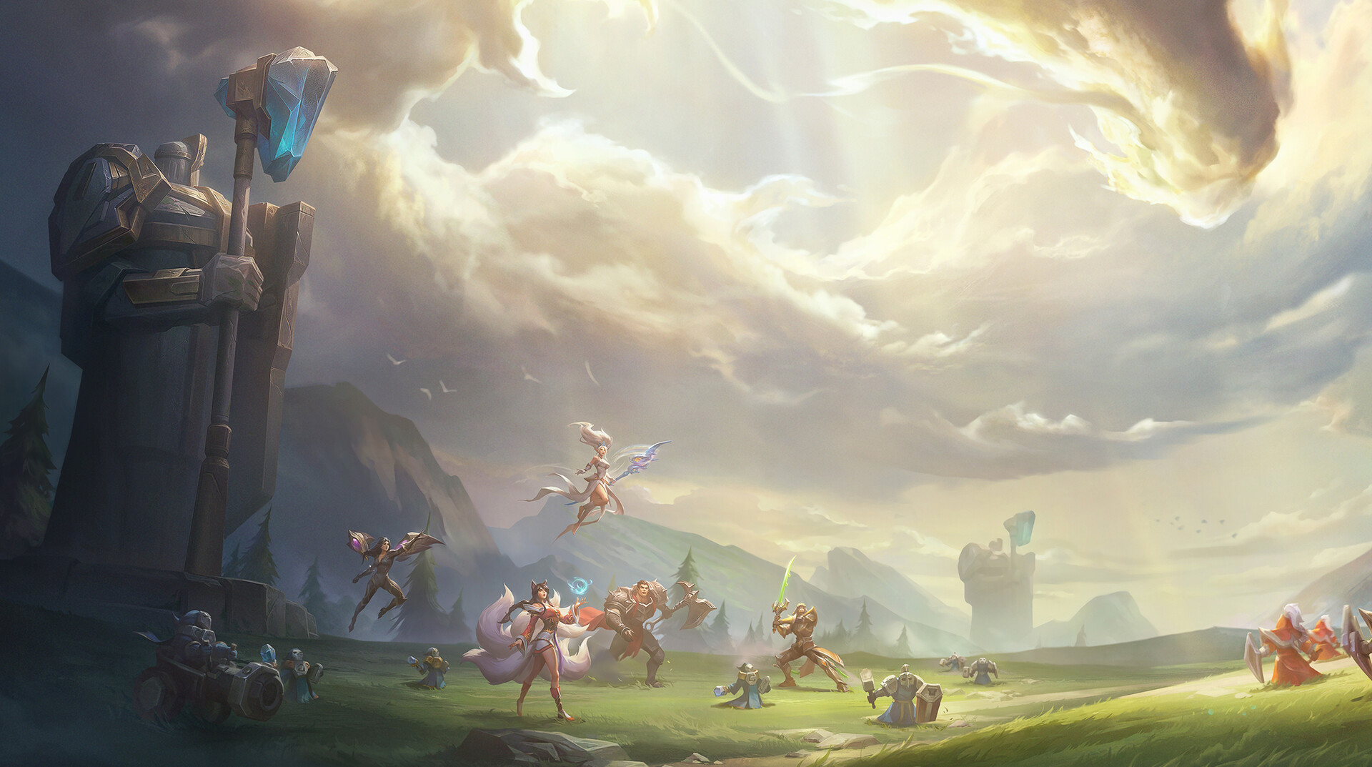Pandart Studio - League of Legends 2024 Heavenscale Season Launch Poster
