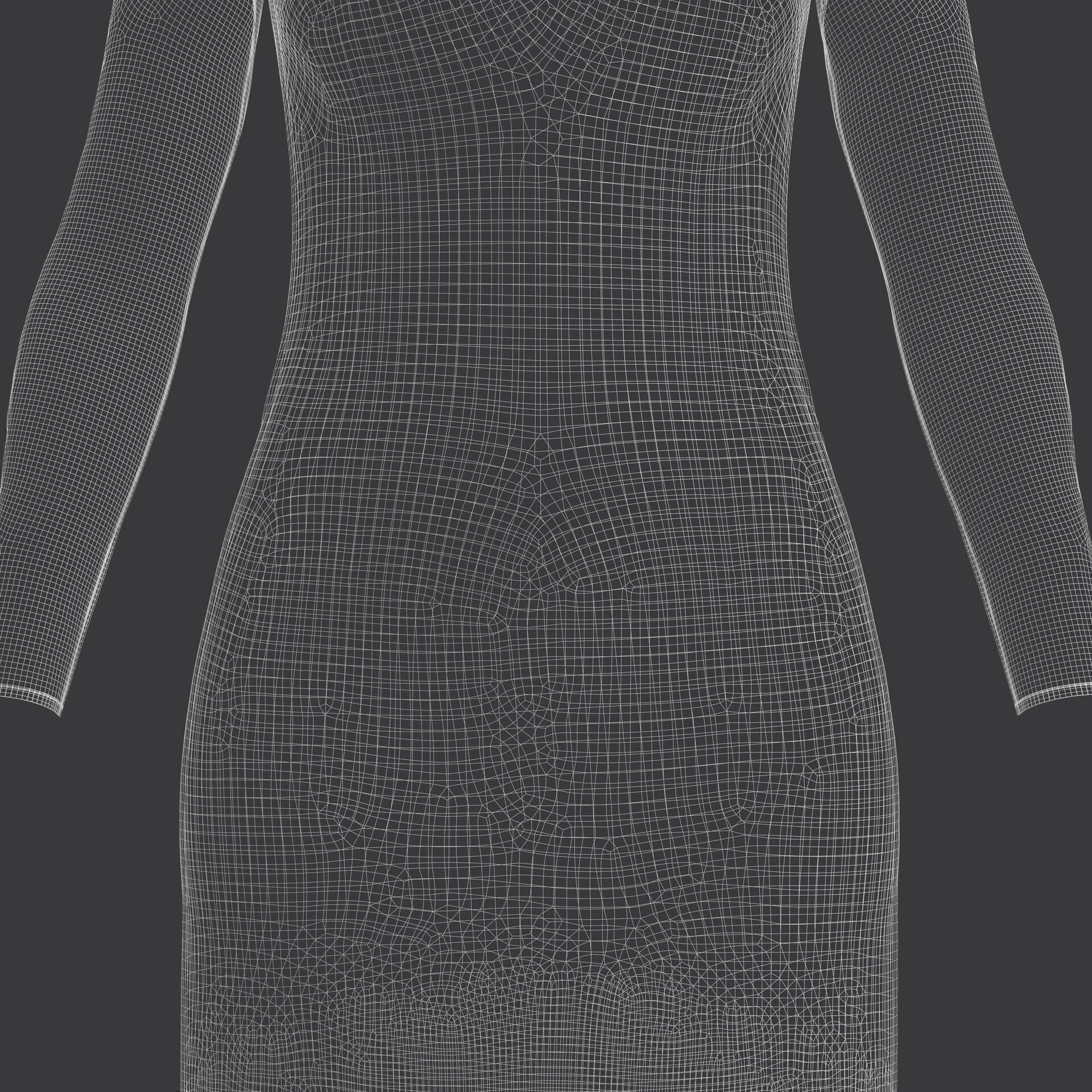 Shabdpd - Mesh Dress 3D Model