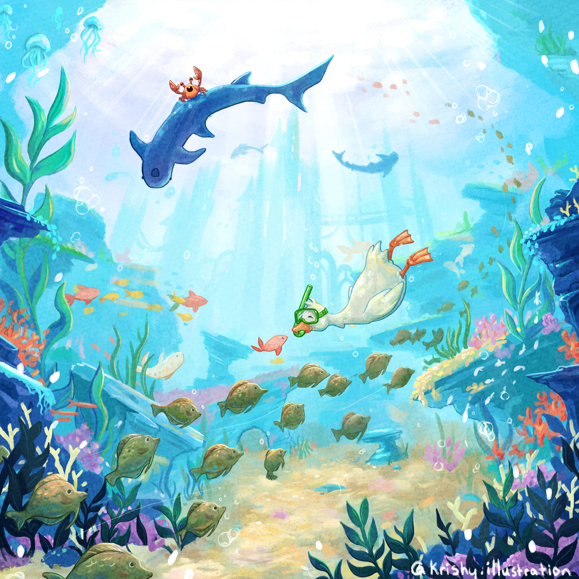 ArtStation - Wonder Beneath the Waves